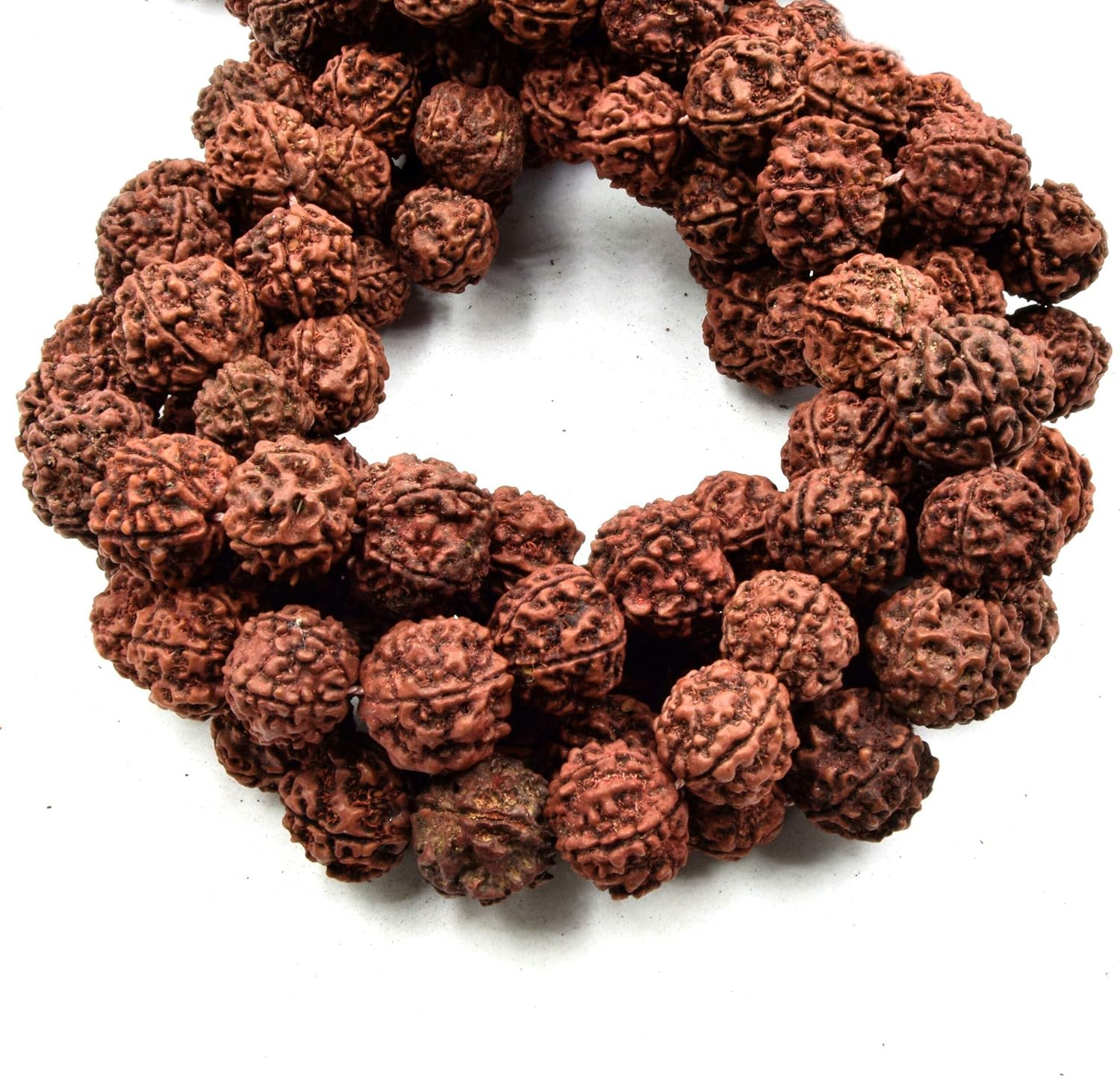 Amazon.com: 14mm Natural Rudraksha Seed Beads with 1mm Holes - Sold by ...