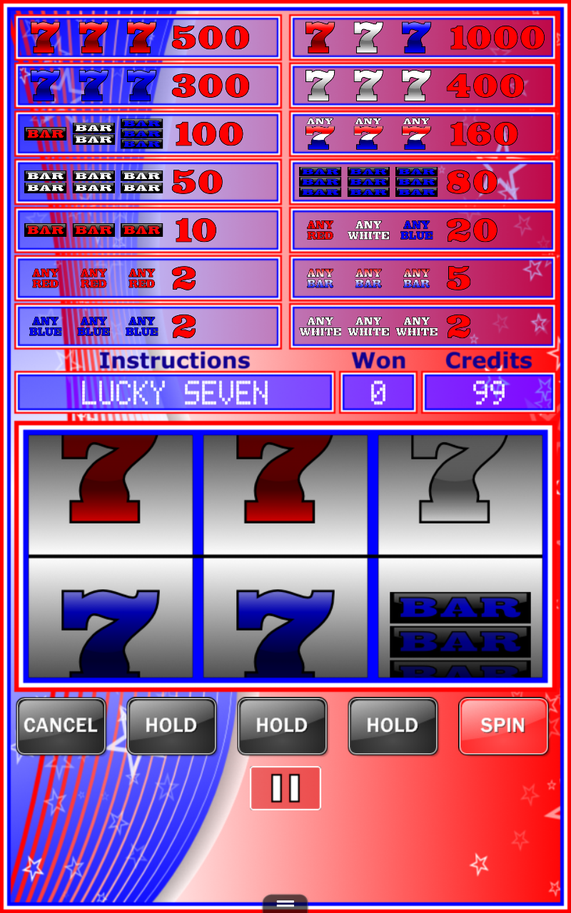 Lucky Seven Slot Machine - App on Amazon Appstore