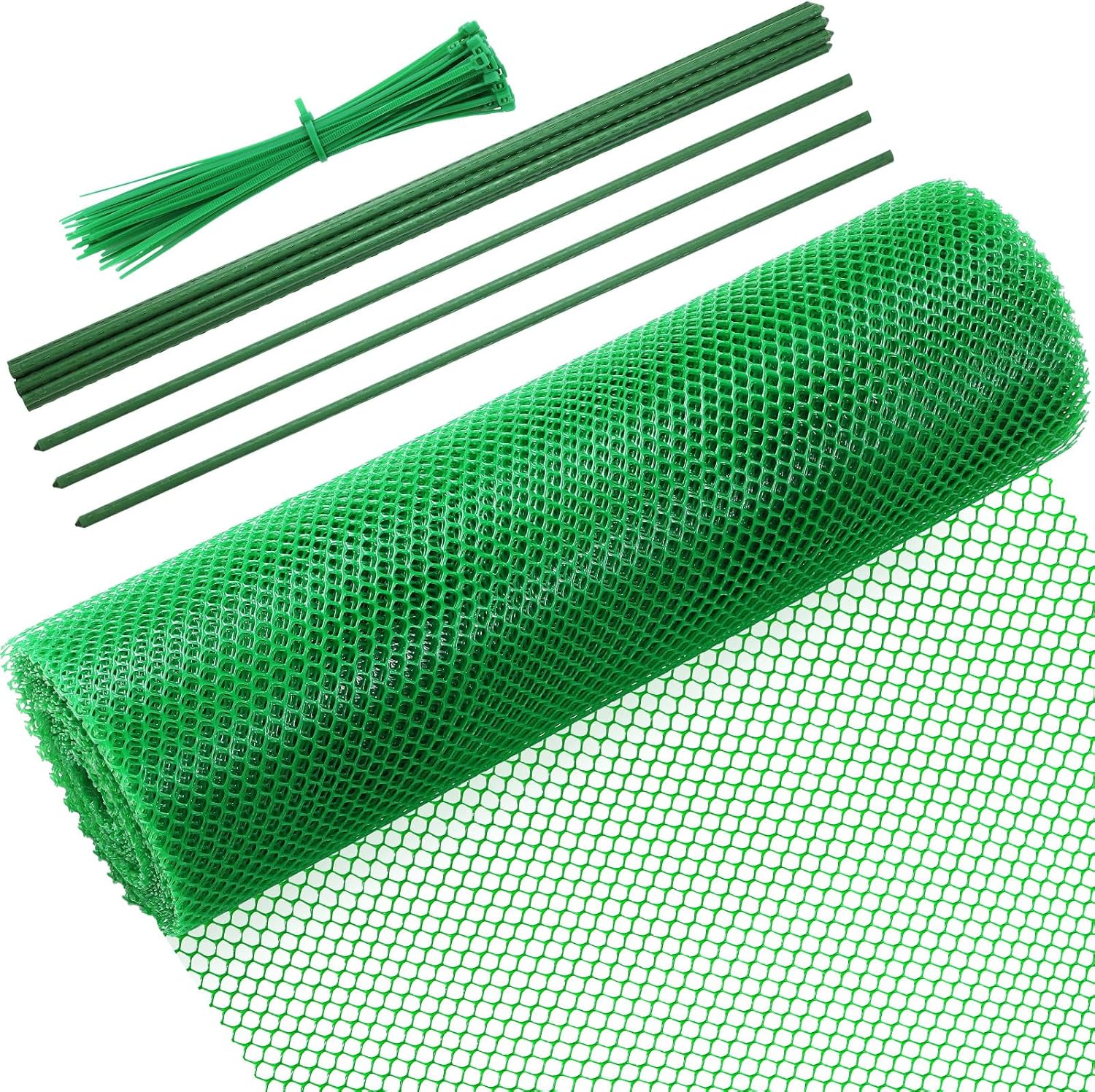 Amazon.com : Yoojahow Plastic Garden Fencing Roll Temporary Fence Extra ...