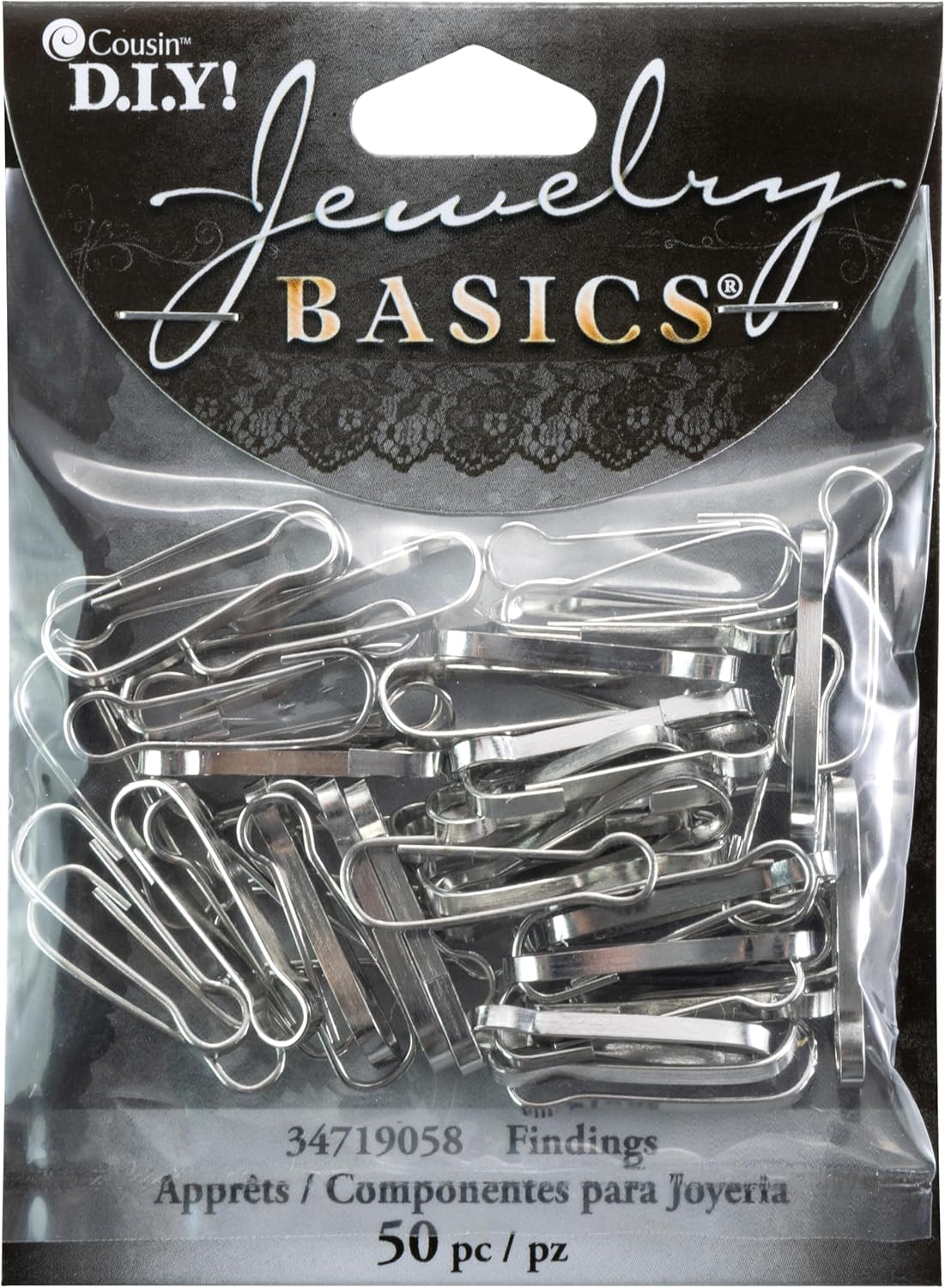 Amazon.com: Cousin Jewelry Basics Lanyard Hook, Silver, 50-Piece