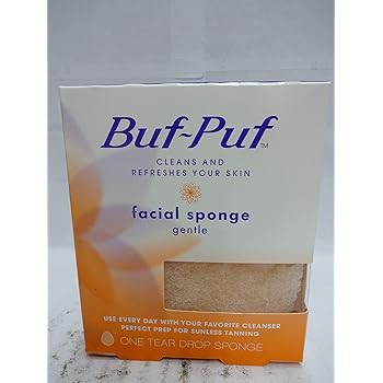 Buf-Puf Facial Sponge, Exfoliating, Dermatologist Developed, Reusable ...
