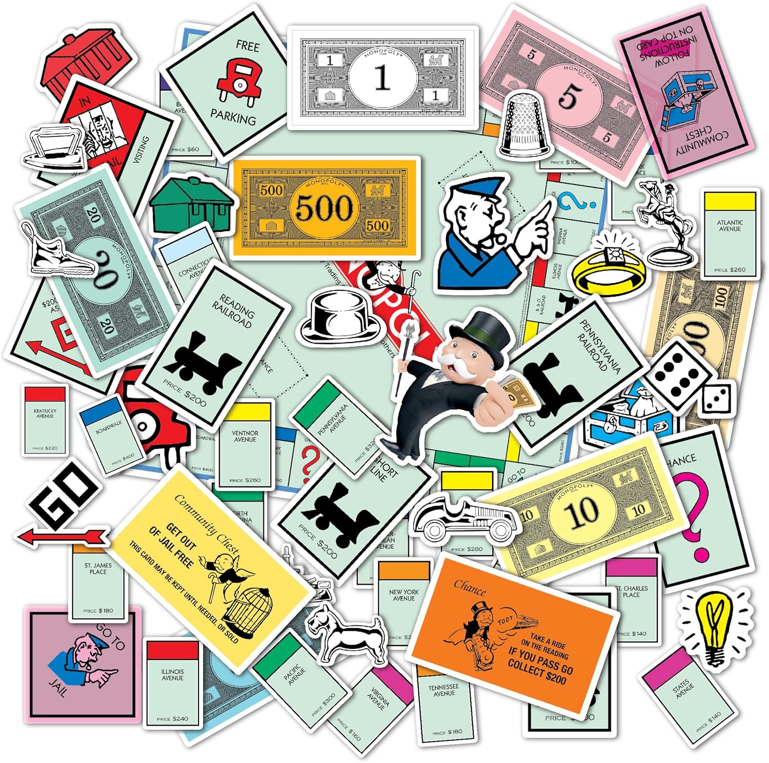 Amazon.com: Desert Cactus Monopoly 60 Sticker Vinyl Decal Laptop Water ...