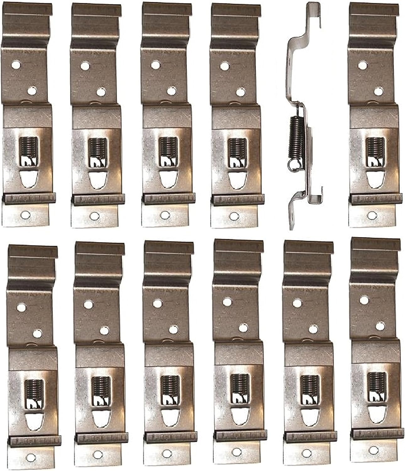 12 x Trailer number plate clips or holders spring loaded stainless ...
