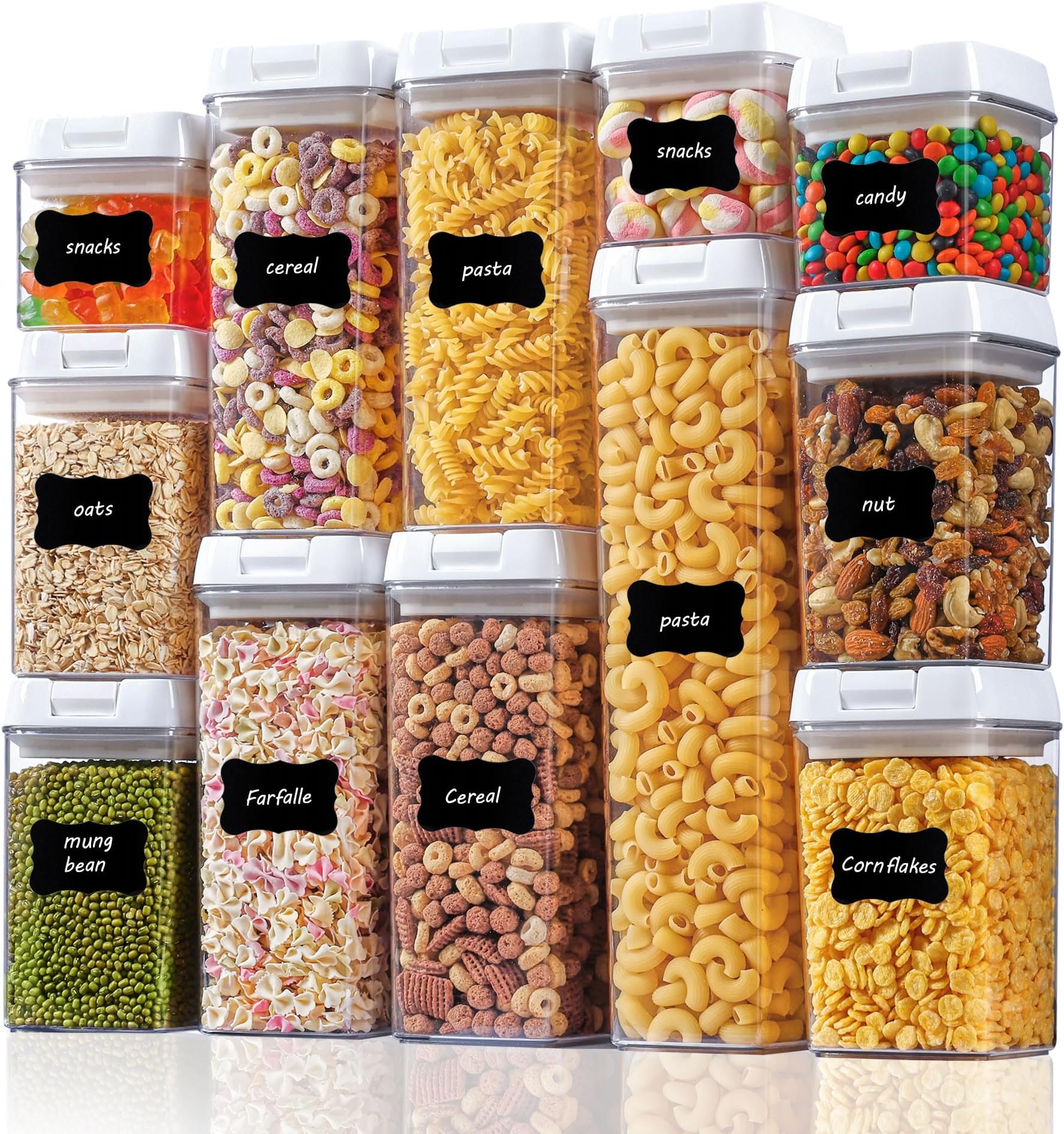 Amazon.com: Alphx Innovations Set of 7 Airtight Food Storage Containers ...