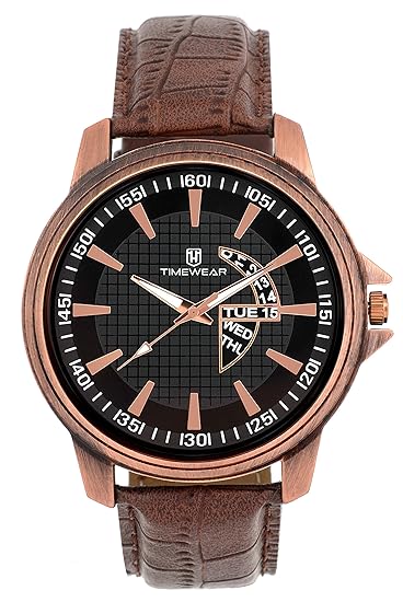 Timewear Analog Black Dial Men's Watch - 138BDCTG : Amazon.in: Fashion