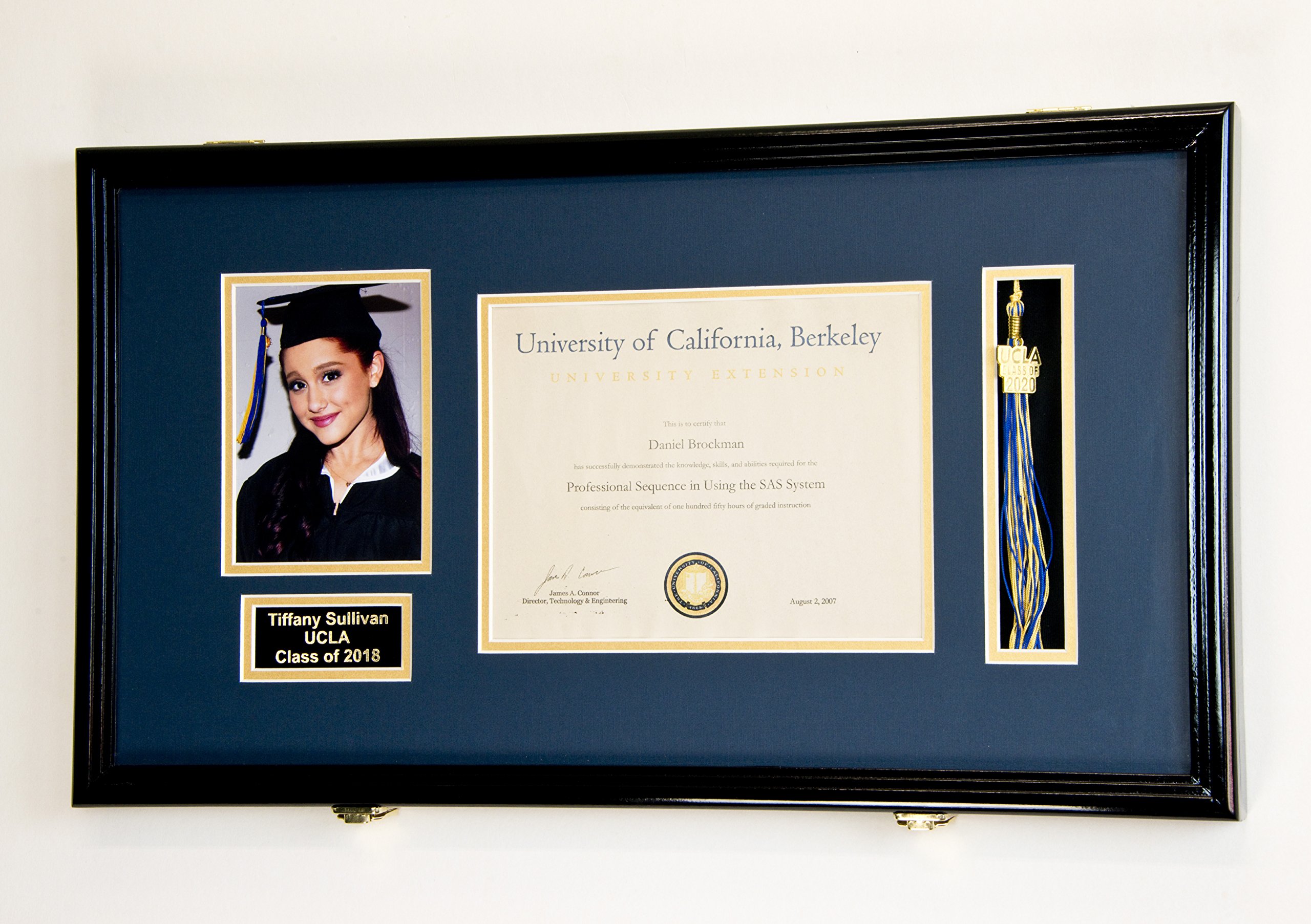 Amazon.com - Custom Graduation Diploma Frame Tassel Photo Cap Engraving ...