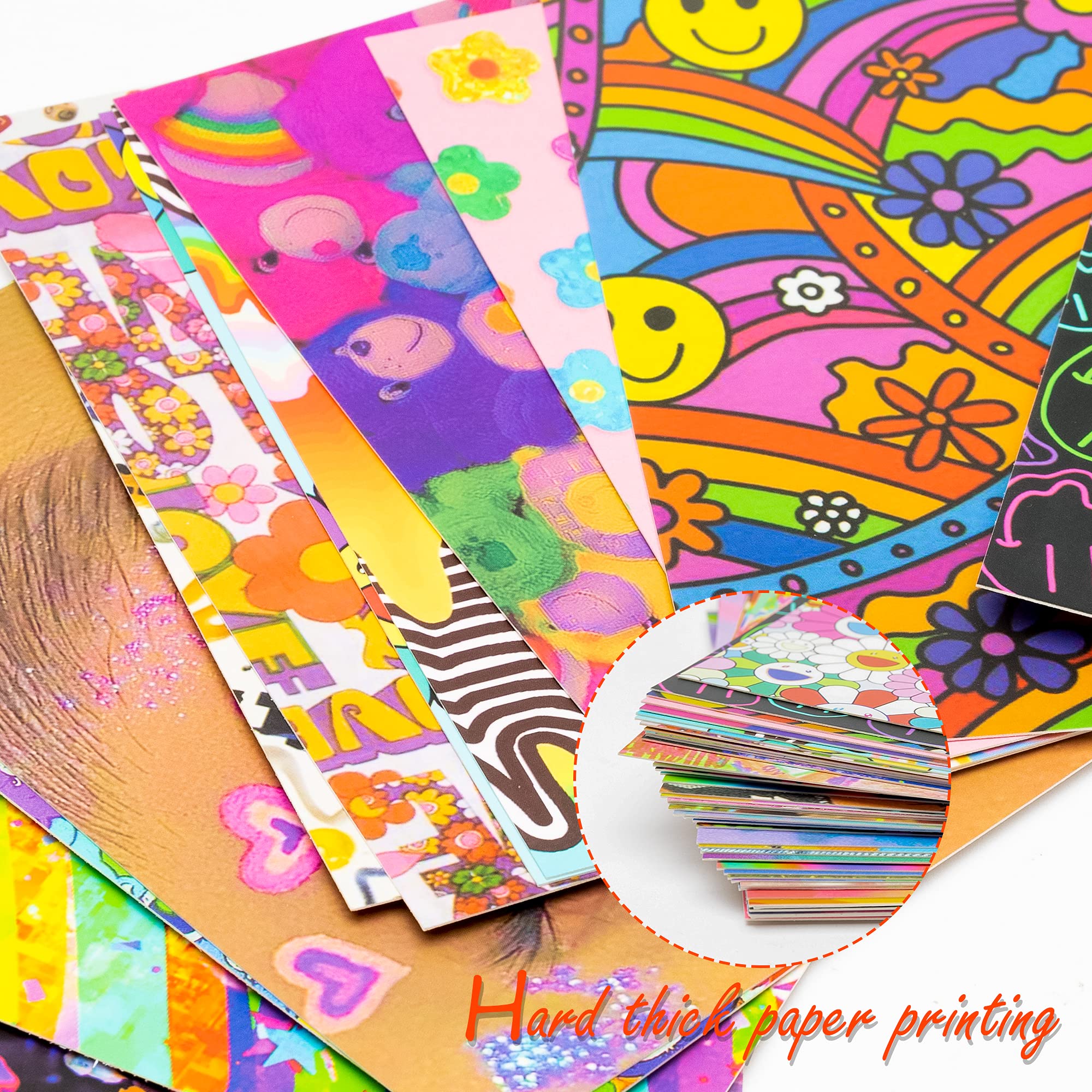 Grobro7 74pcs Bright Wall Indie Stickers With 3d Butterfly Magnetic ...