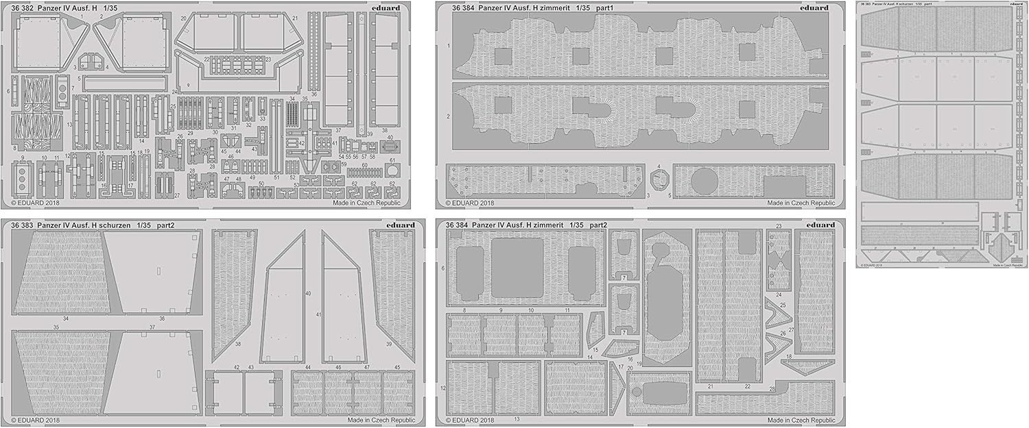 Amazon.com: Eduard Big Ed Set 1:35 -Panzer IV Ausf. H (Academy) : Toys ...