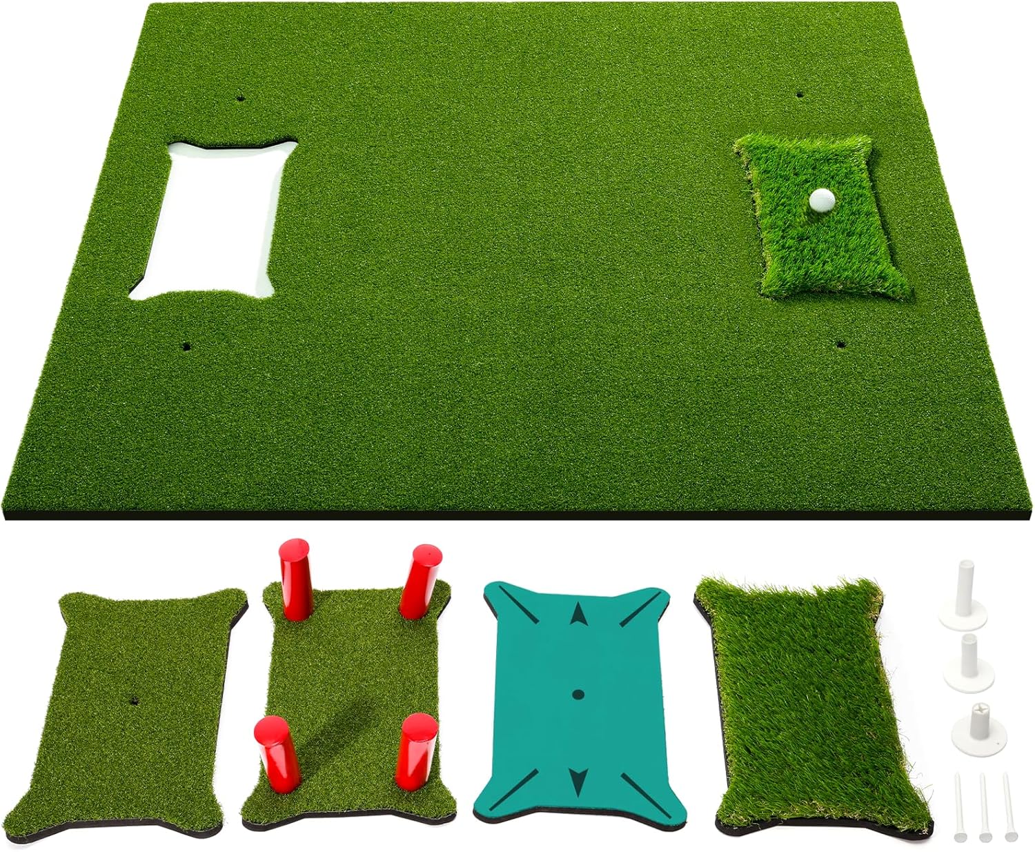Amazon.com : Golf Hitting Mat, 5X4 FT Golf Practice Mat, Artificial ...