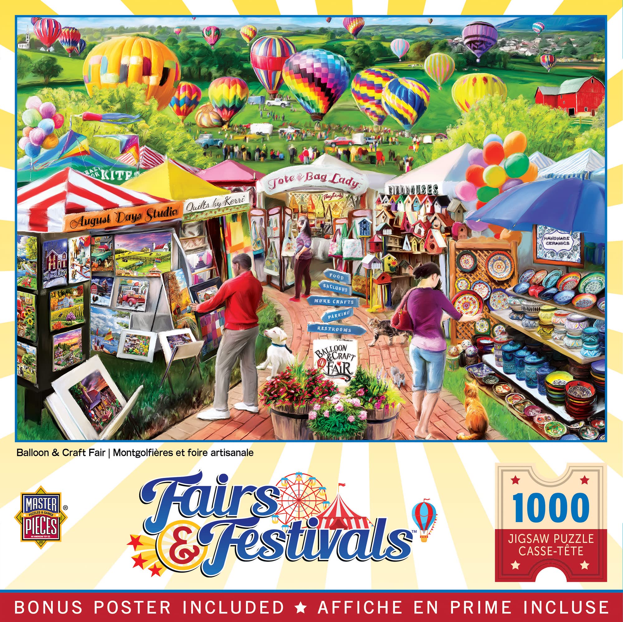 Amazon.com: Fairs & Festivals - Balloon & Craft Fair 1000pc Puzzle ...
