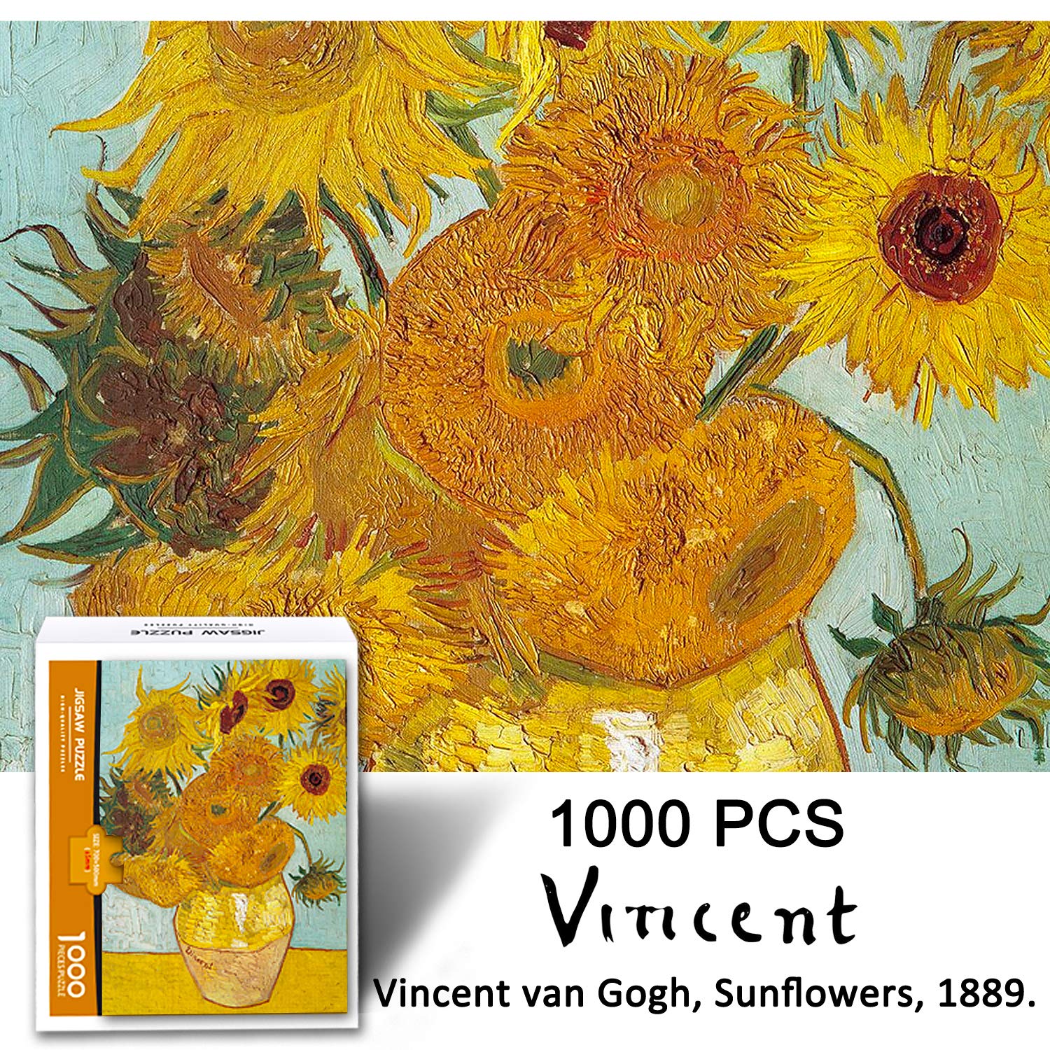 Buy Van Gogh Puzzle, Sunflowers or Cafe Terrace at Night, fine Art ...