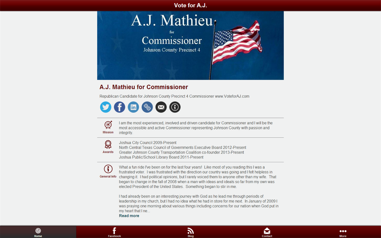 A.J. Mathieu for Commissioner - App on Amazon Appstore