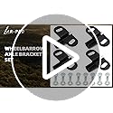 Amazon.com: AR-PRO Wheelbarrow Axle Bracket Set (4-Pack) - Compatible ...