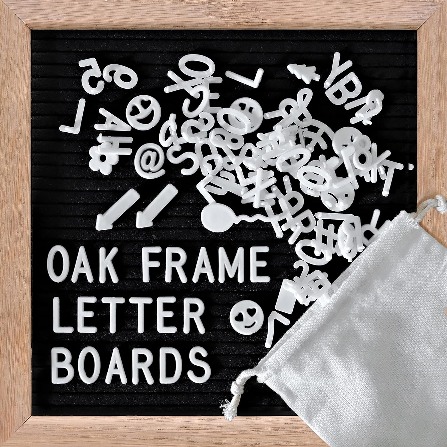 Amazon.com : Wooden Felt Letter Board Sign Board Letters Precut ...