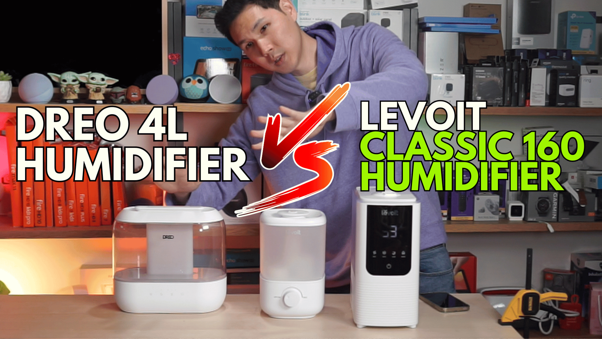 Watch Dreo 4L Humidifier vs Levoit Classic Humidifier - RESULTS on ...