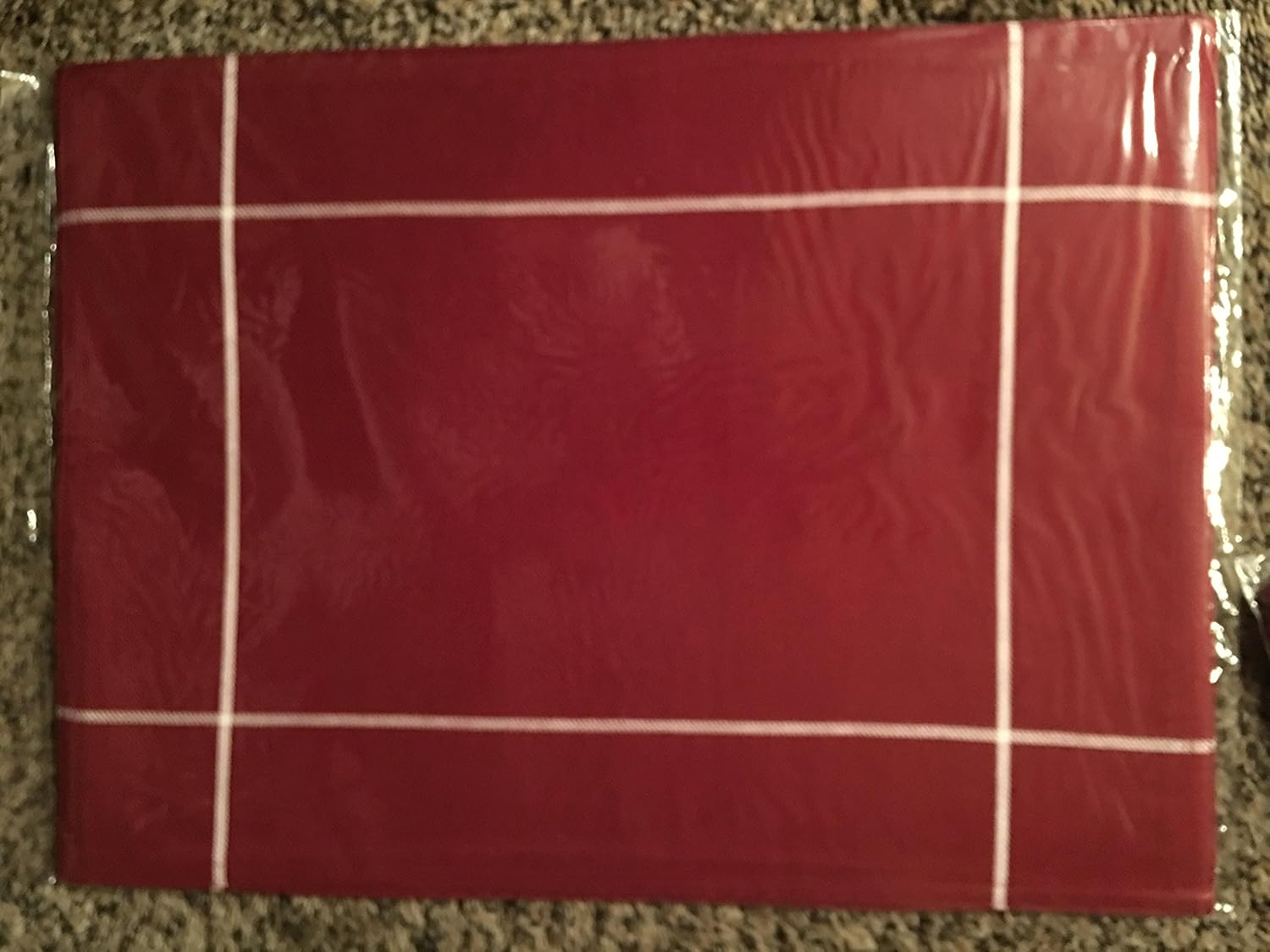 Amazon.com: PAMPERED CHEF CRANBERRY WINDOW PANE PLACEMAT SET (SET OF 2 ...