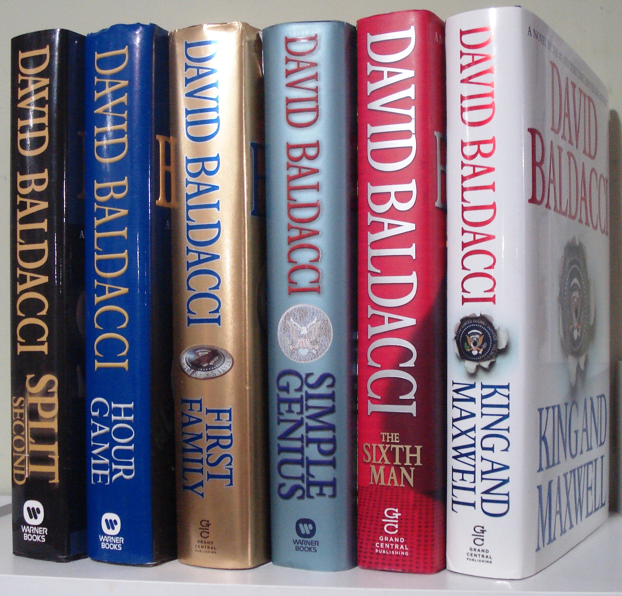 David Baldacci (Set of 6) Split Second; Hour Game; Simple Genius; 1st ...