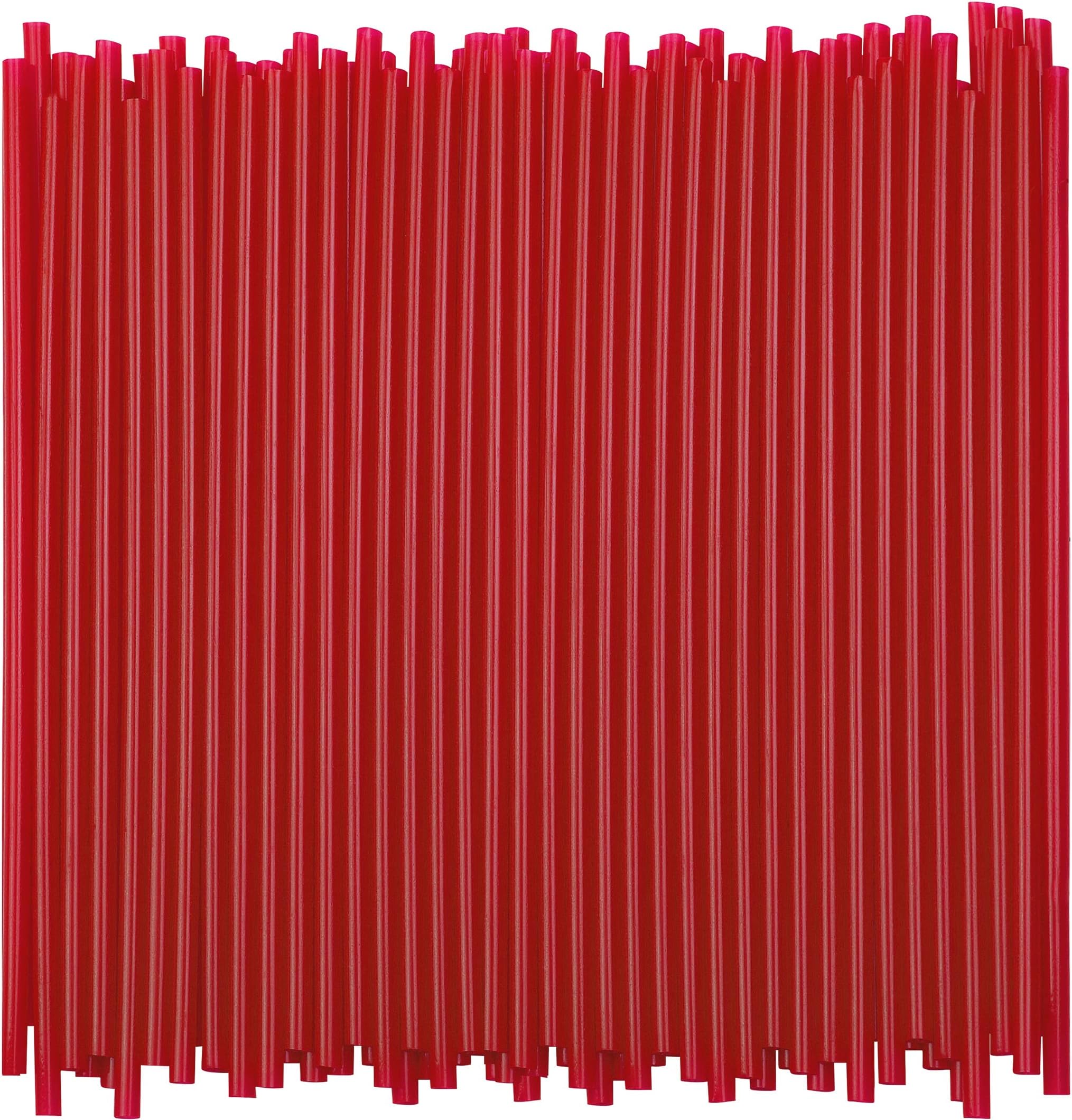 Amazon.com: Premium Straws Paper-Wrapped, Red Color Plastic Straws ...