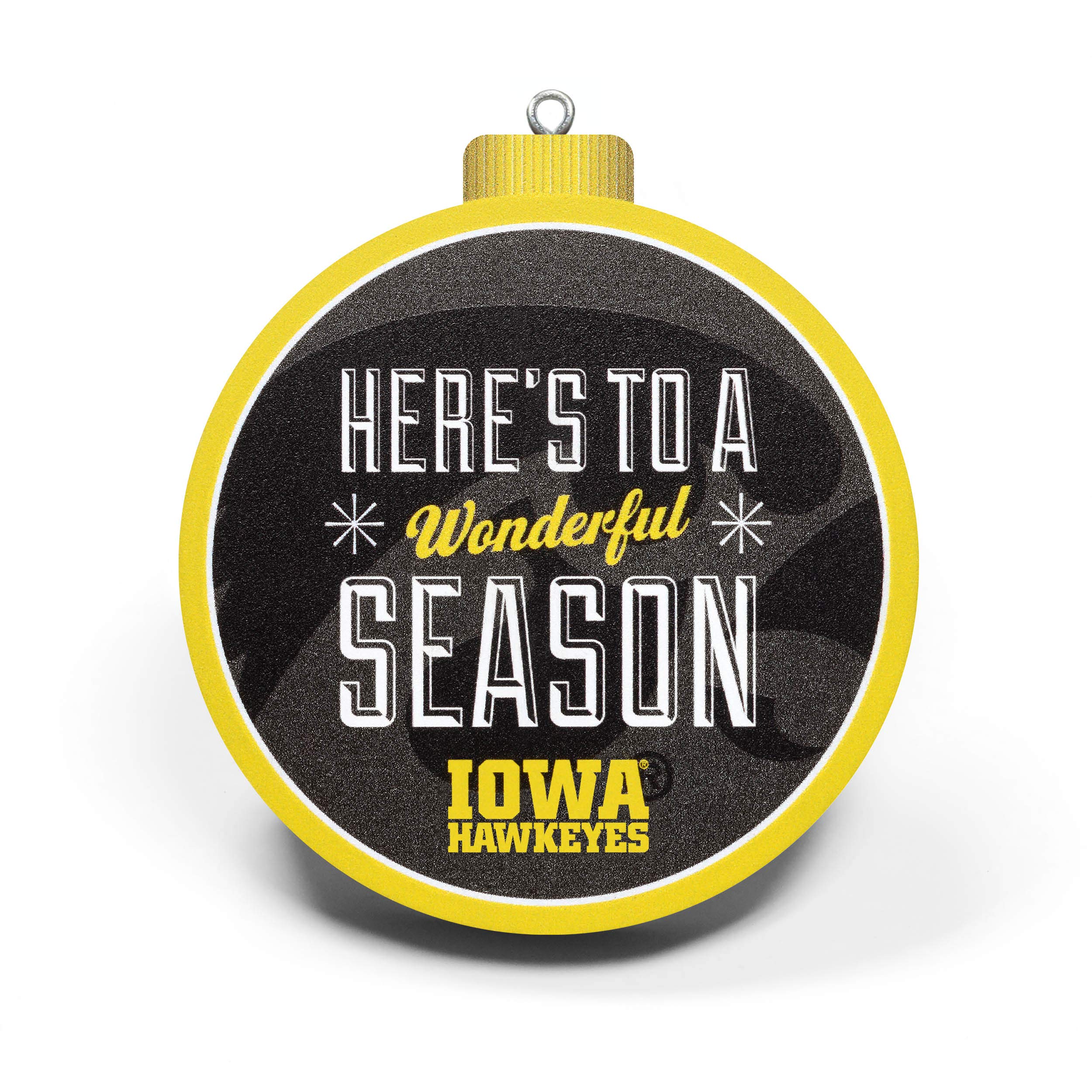 Snapklik.com : YouTheFan NCAA Iowa Hawkeyes 3D Logo Series Ornament