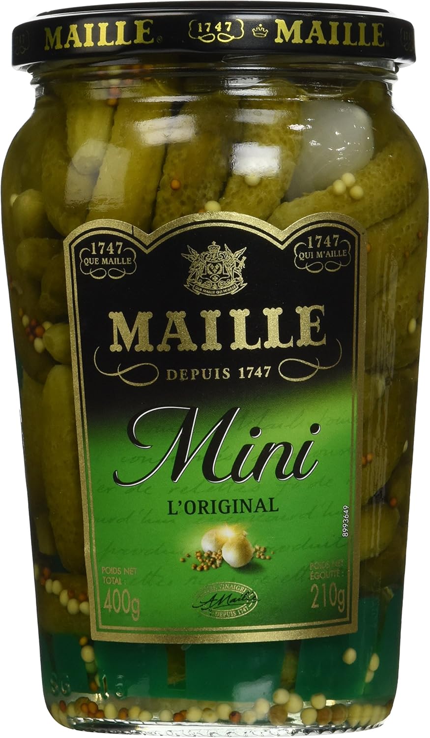 Maille Mini Cornichons Petits Croquants Bocal, Croquants et Intense ...