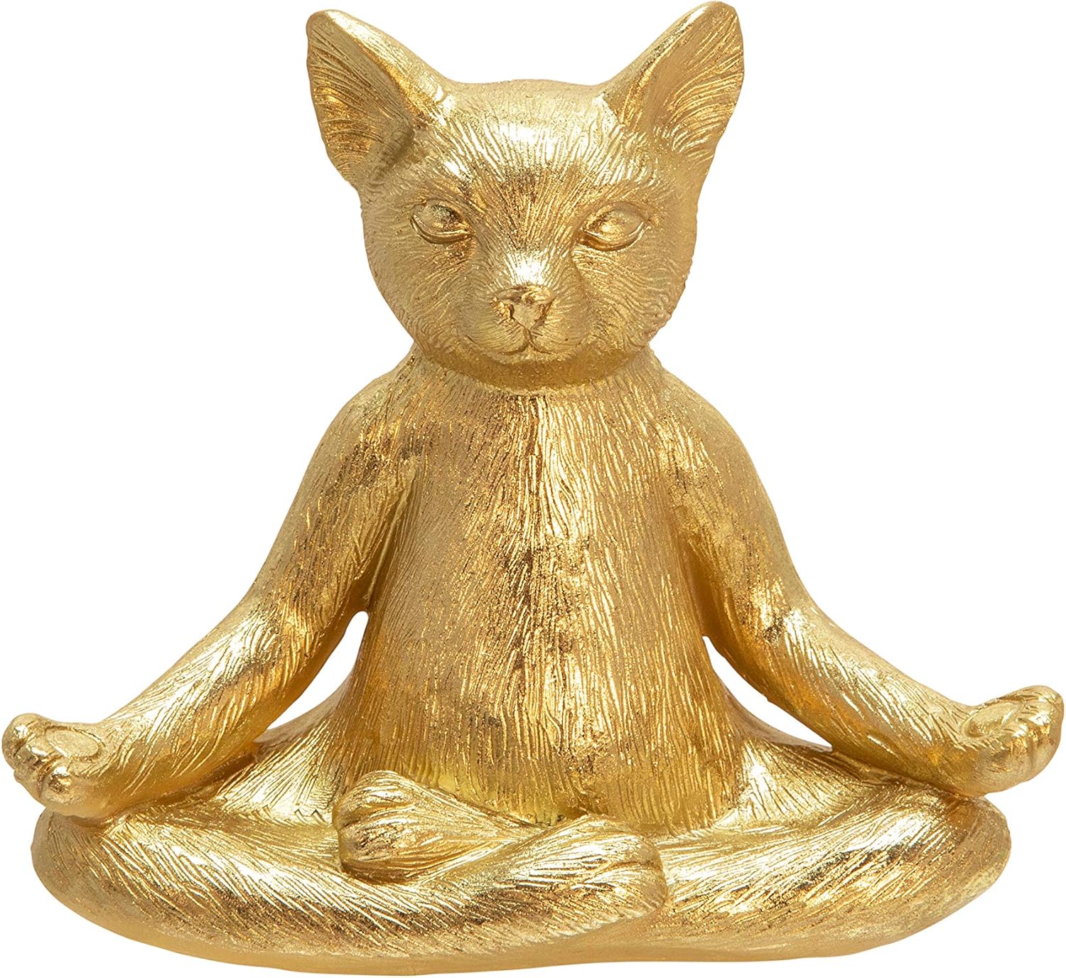 Amazon.com: Sagebrook Home 7" Creative Thinker Yoga Cat Statue ...
