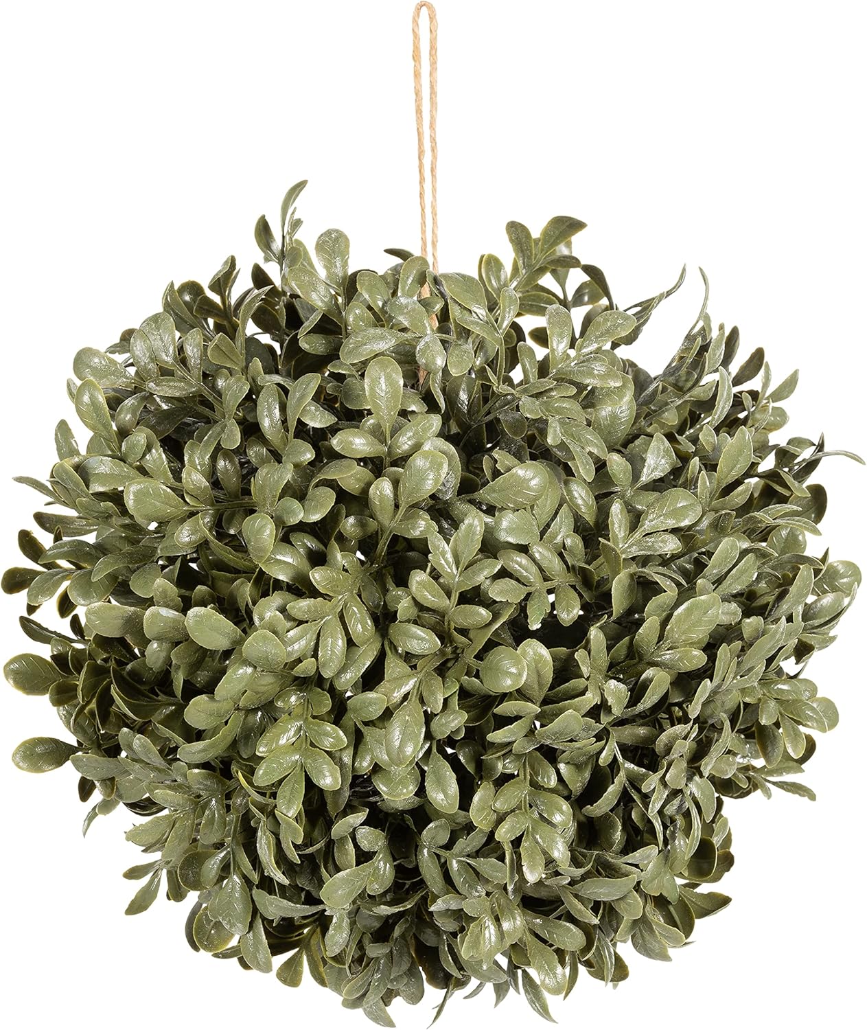 Amazon.com - Artificial Boxwood Topiary Ball 9” - Fake Outdoor Plants ...