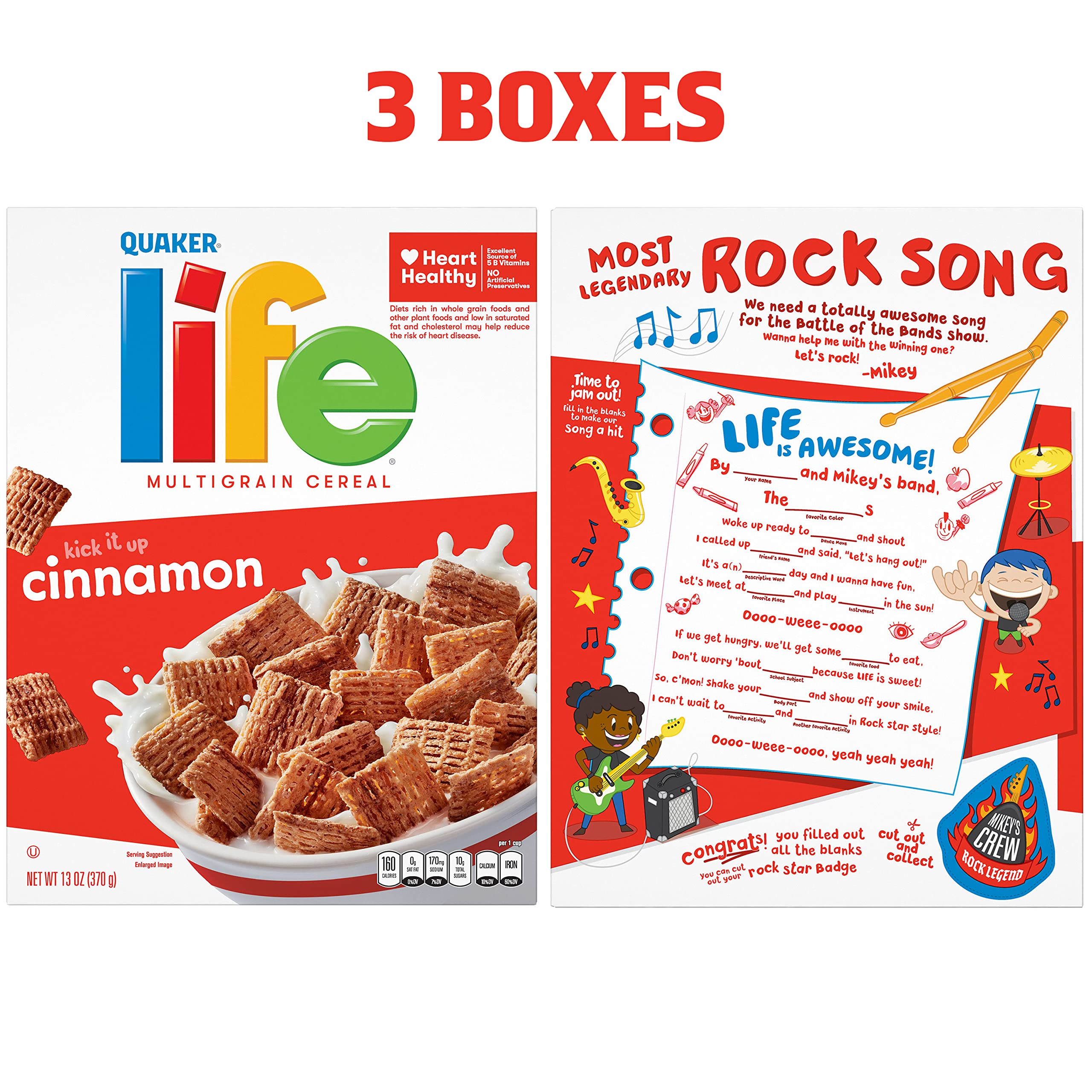 Life Cereal Cinnamon Nutrition Facts