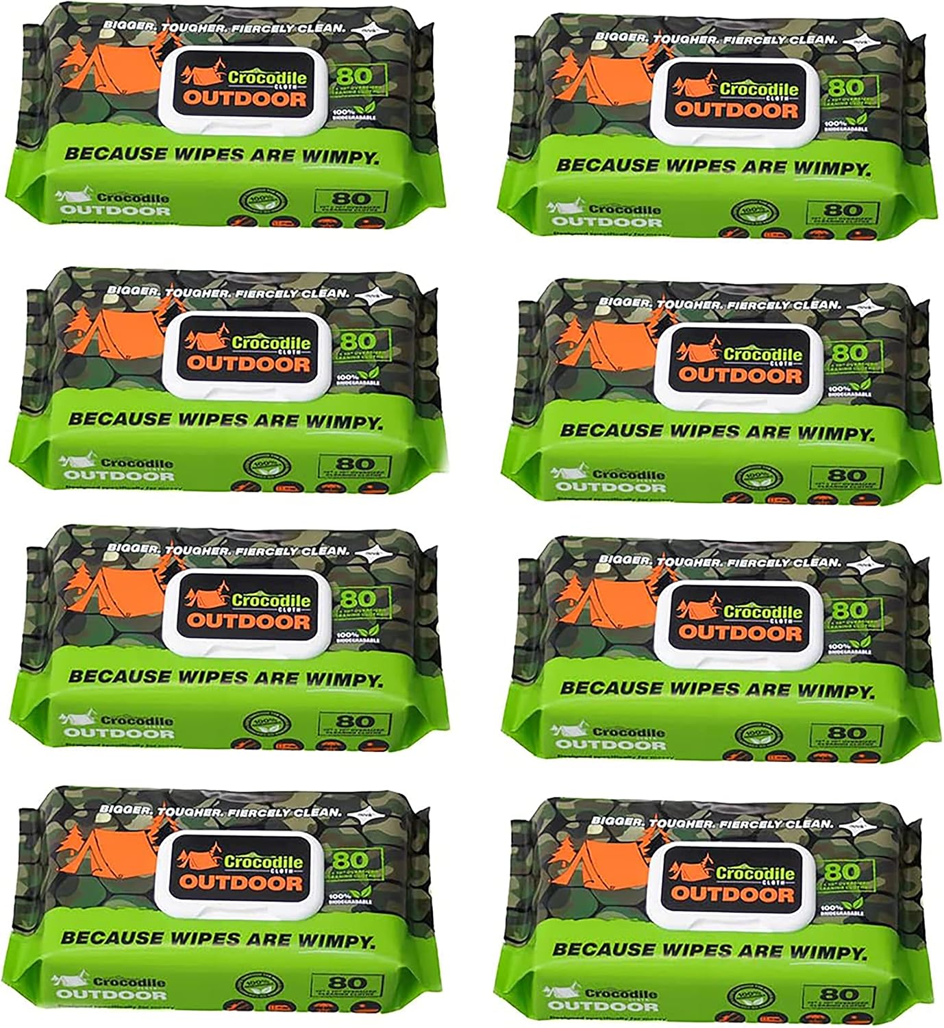 Amazon.com: Crocodile Cloth Outdoor Cleaning Wipes - Clean Up Outside ...