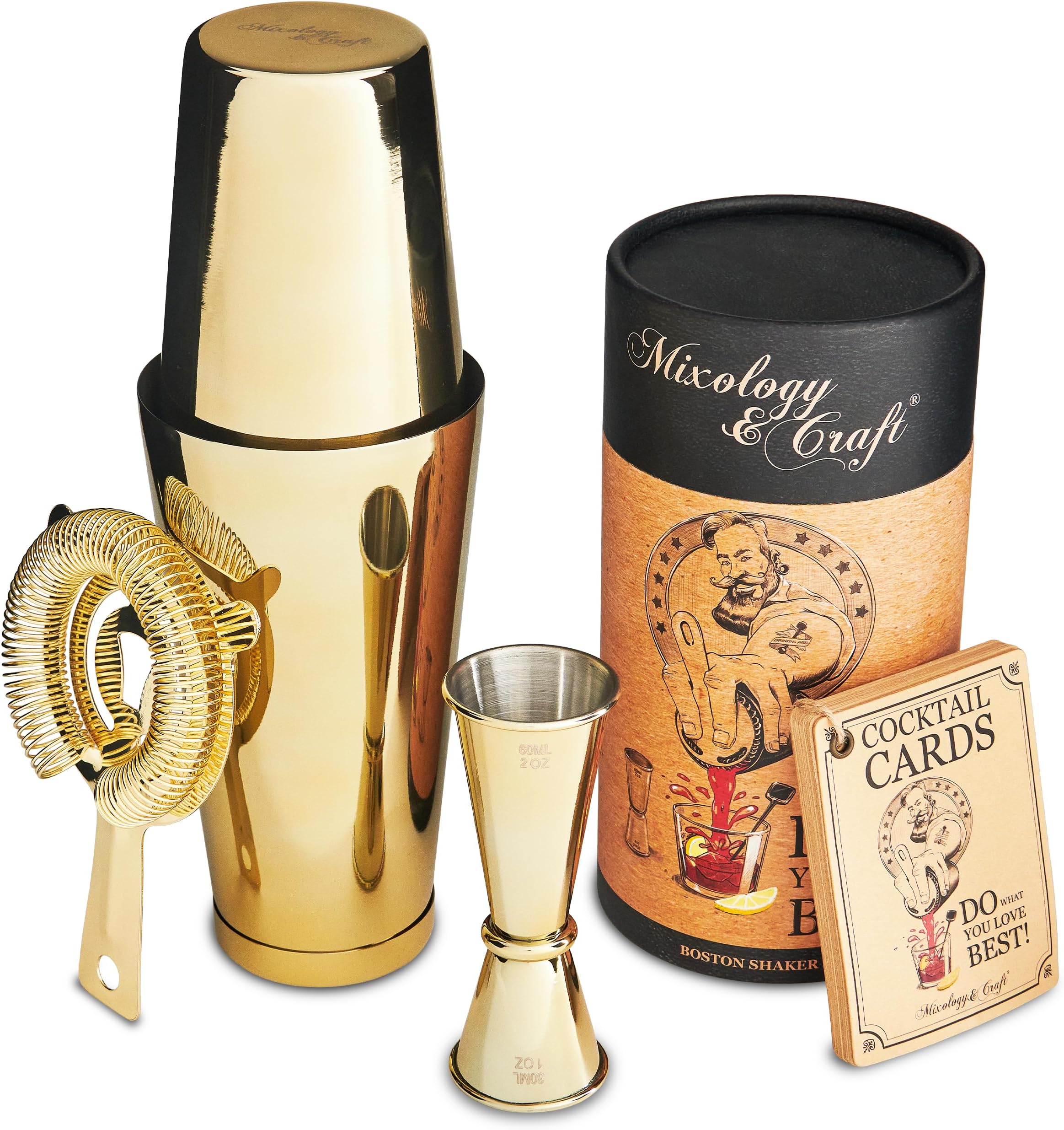 Amazon.com: Cocktail Kingdom® Essential Cocktail Set - Copper-Plated ...