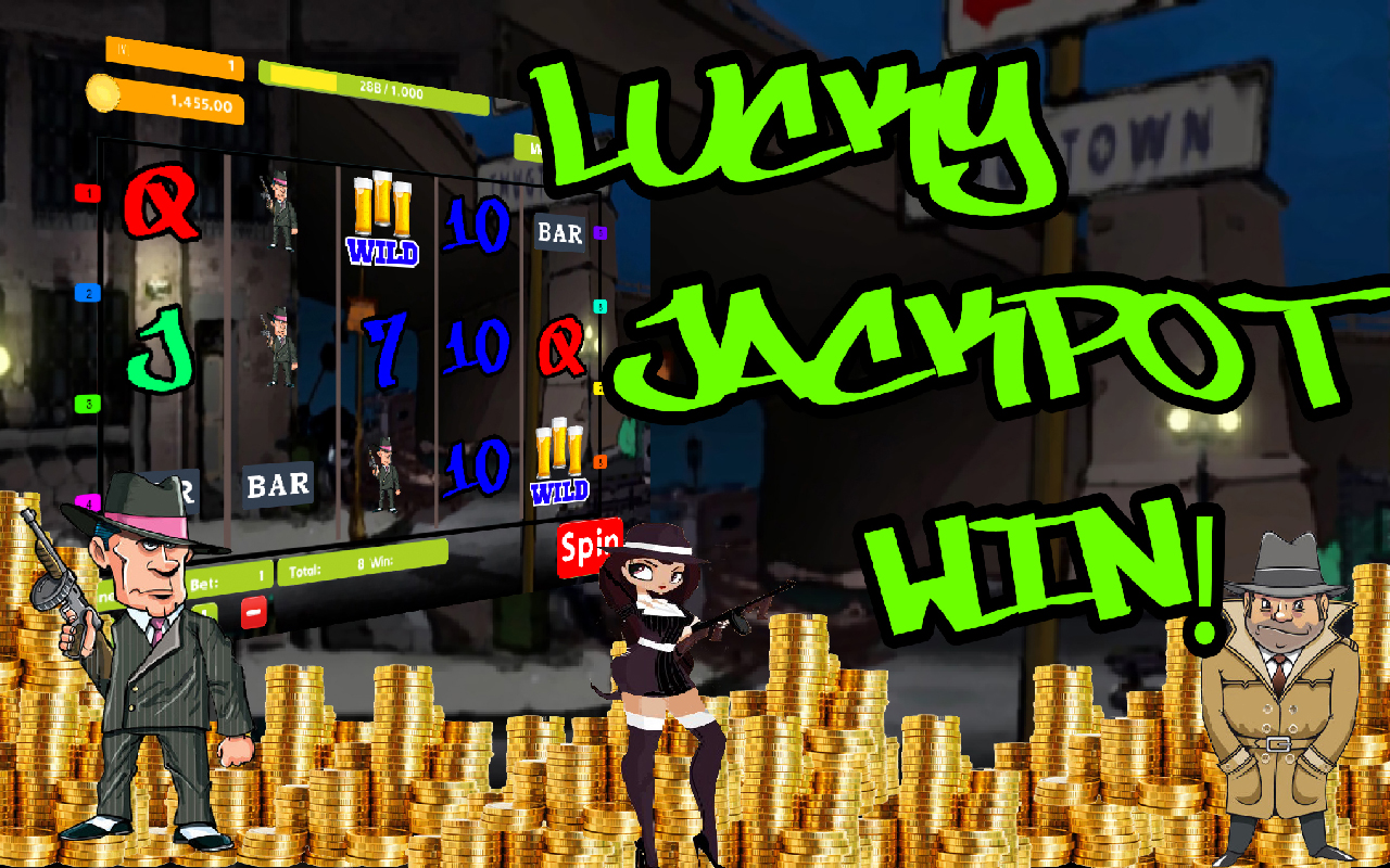 Gangster Mafia Criminal Mobster Gold Treasure Lucky Jackpot Casino Slot ...