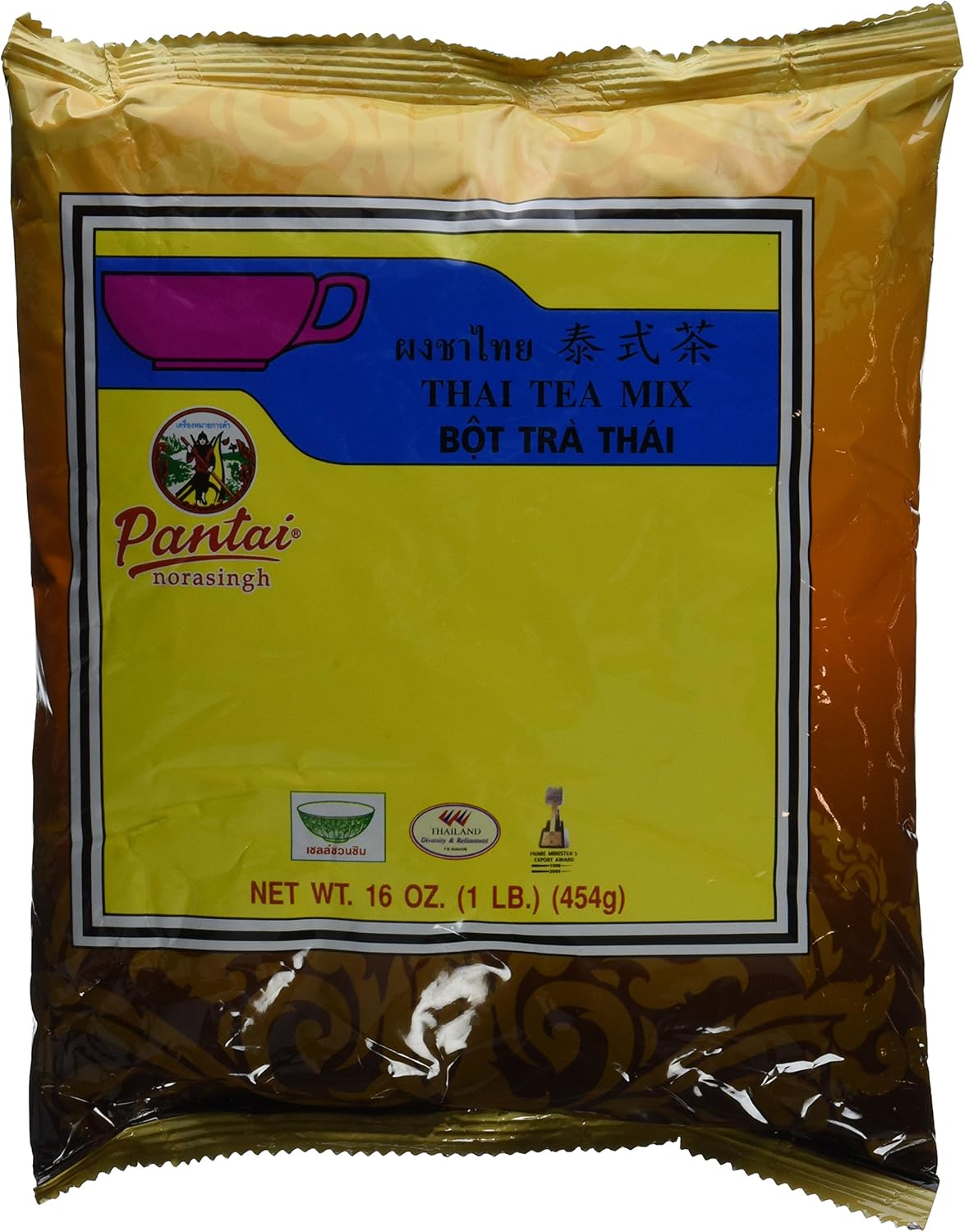 Pantai Norasingh Thai Tea Mix 1 Pound Bag - 4 Pack : Amazon.com.mx: Alimentos y Bebidas