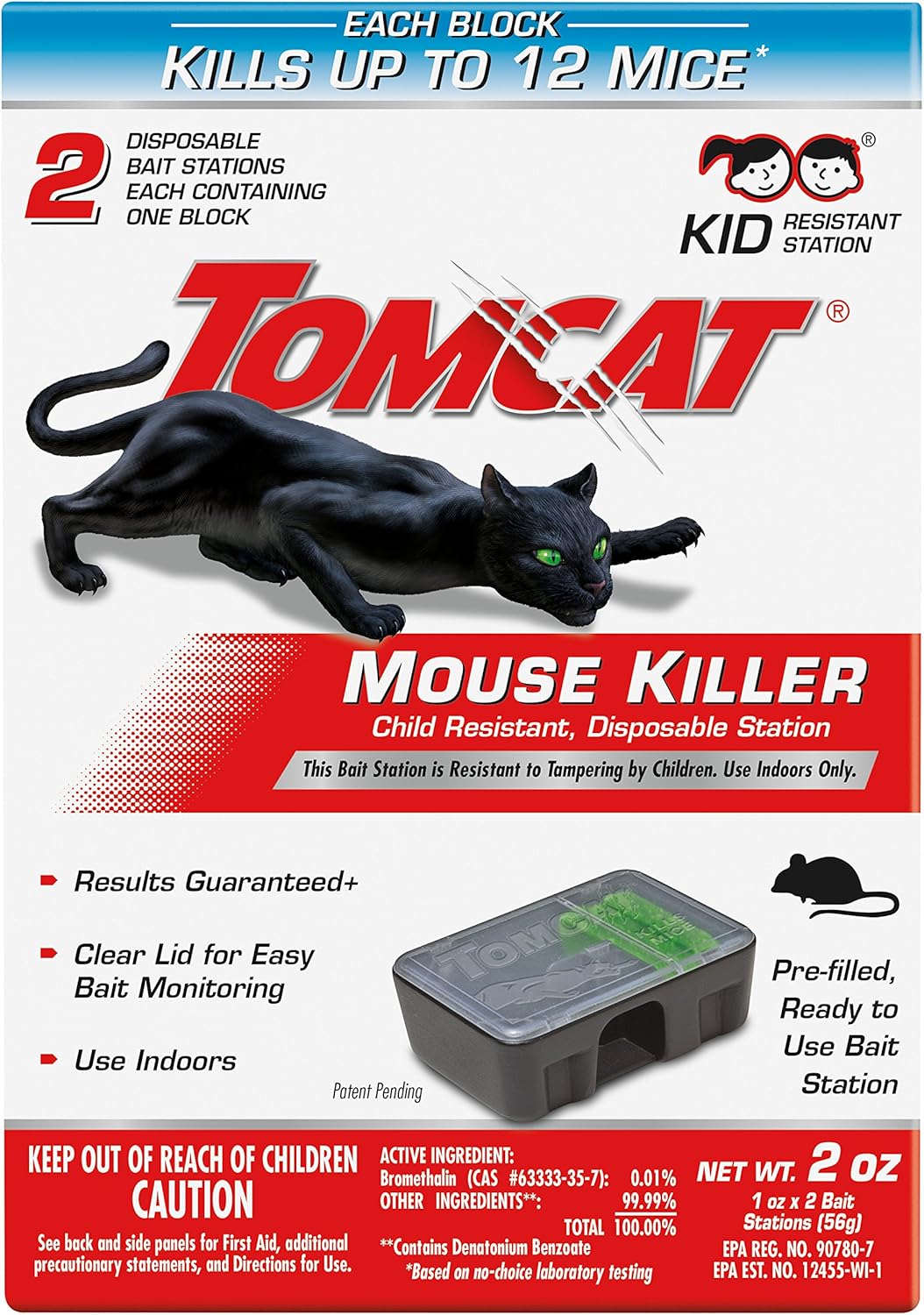 Amazon.com: Tomcat Mouse Killer Child Resistant, Disposable Station, 2 ...