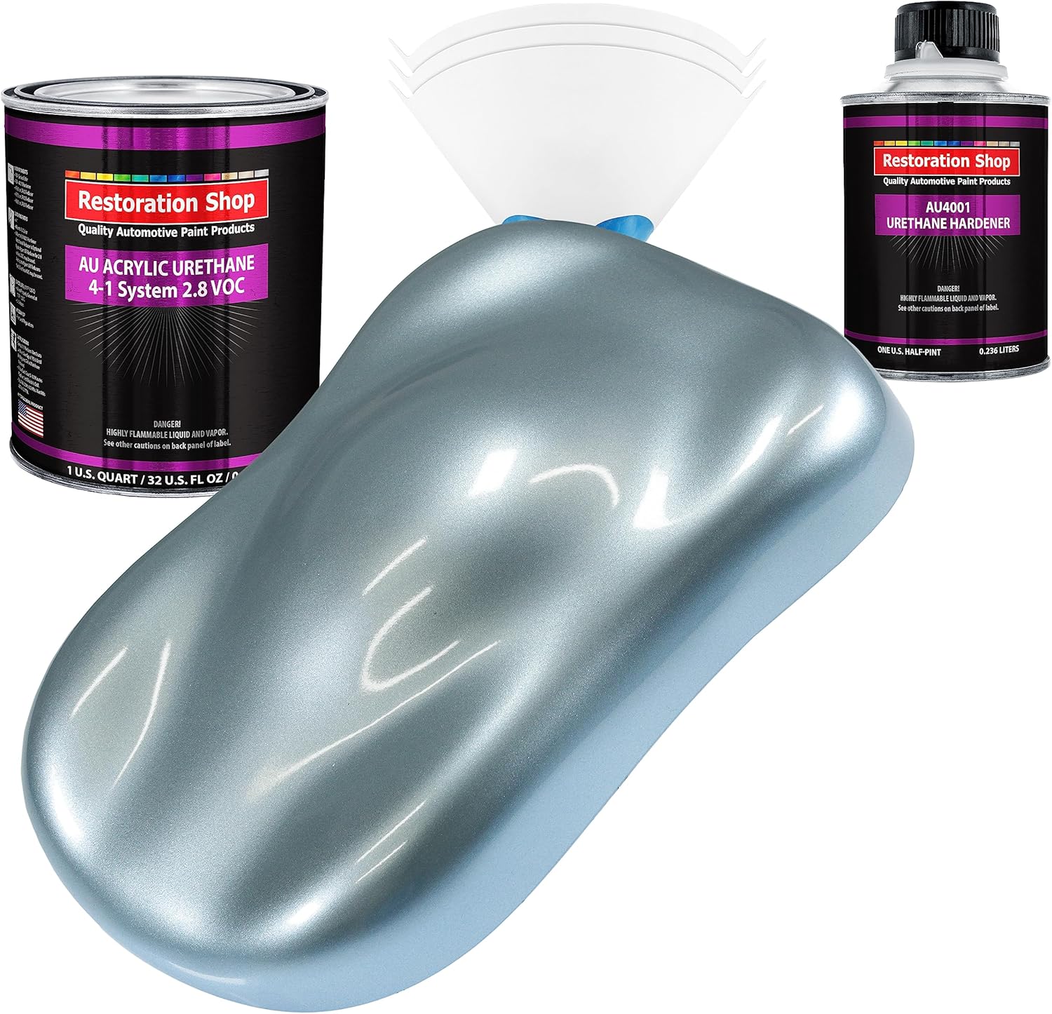 Amazon.com: Restoration Shop - Ice Blue Metallic Acrylic Urethane Auto ...