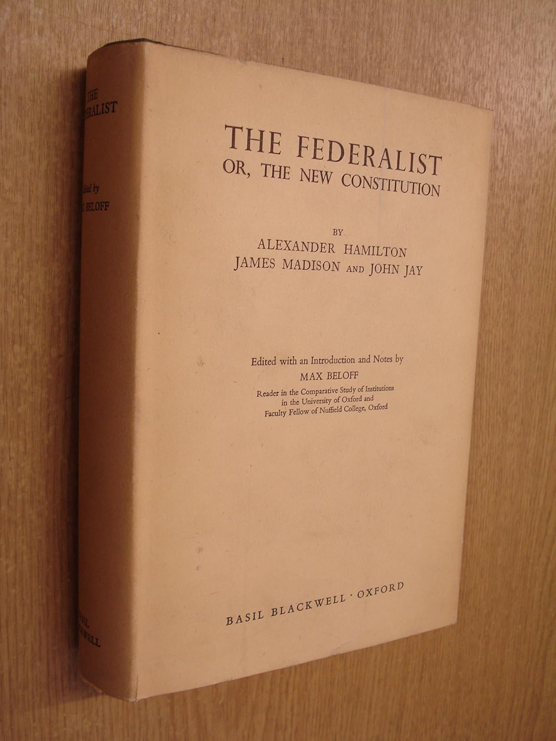 The Federalist : Or, the New Constitution / by Alexander Hamilton ...