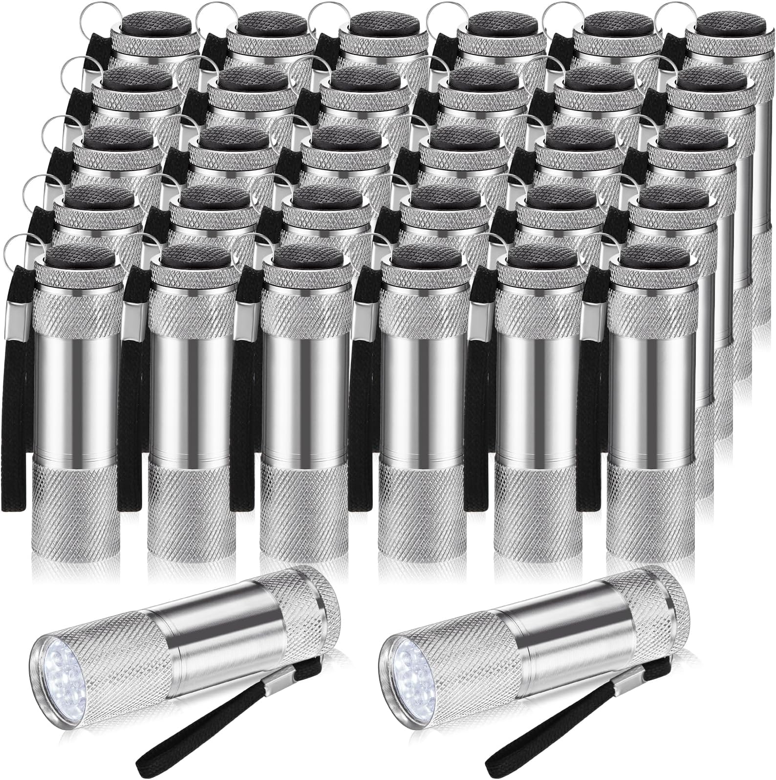 VIHOSE 32 Pcs Mini Flashlights Bulk, Bright Aluminum Handheld Flash ...