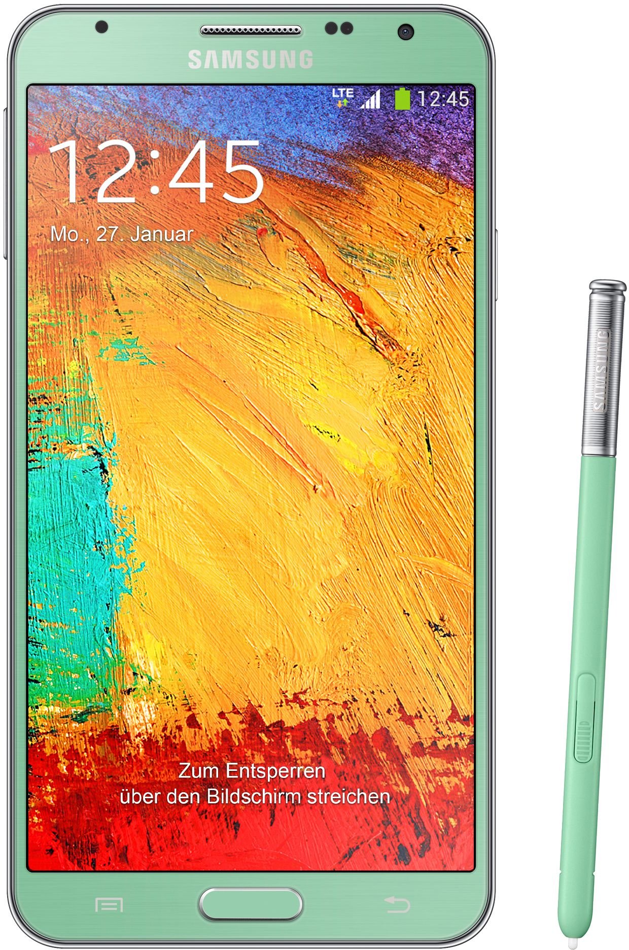 Note 3 Blue Colour Samsung Galaxy Note 3 Review: Powerful New Note
