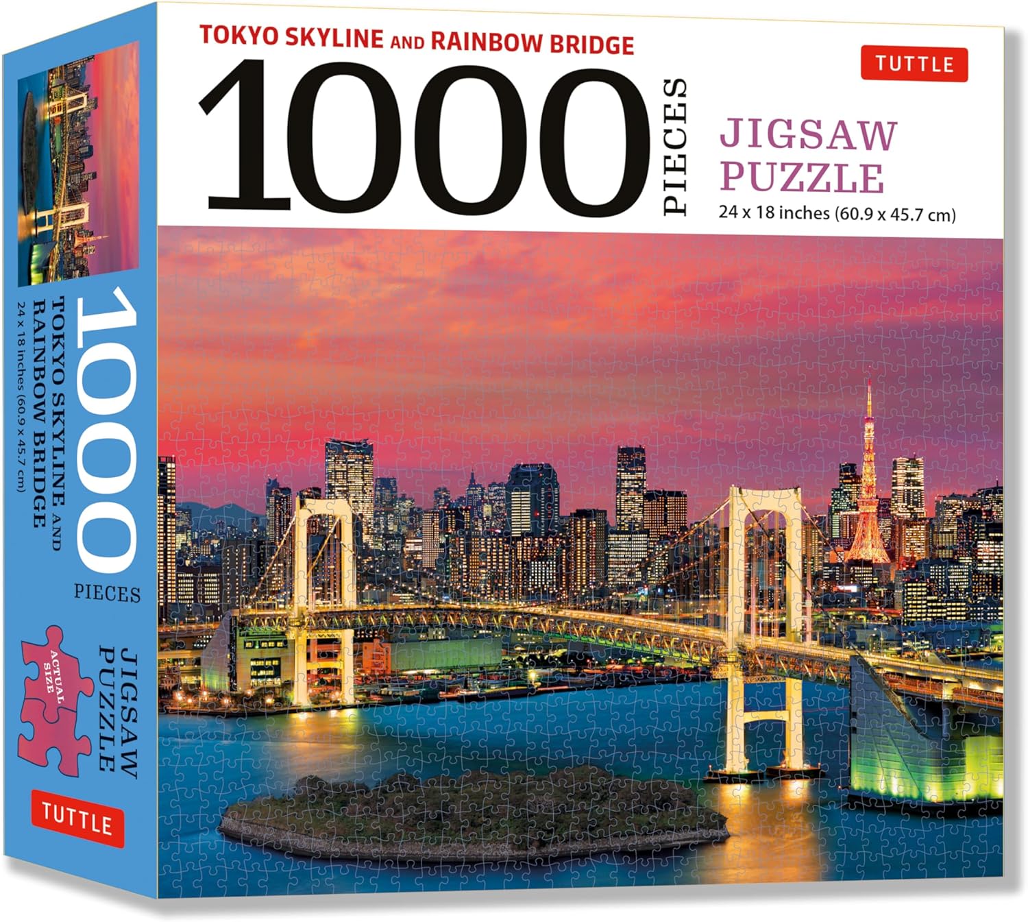 Tokyo Skyline and Rainbow Bridge - 1000 Piece Jigsaw Puzzle, Jigsaw ...