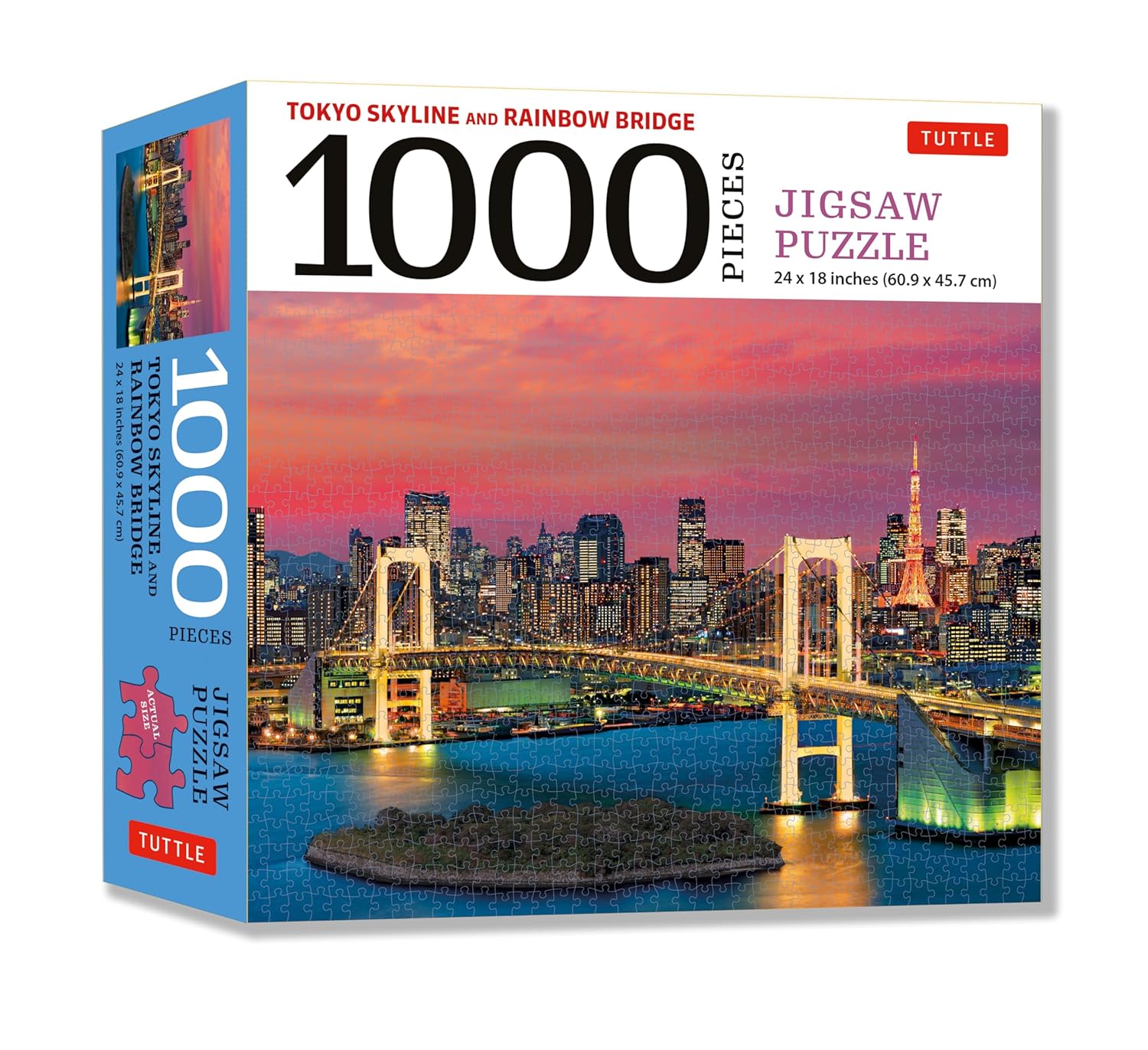 Tokyo Skyline Jigsaw Puzzle - 1,000 pieces: The Rainbow Bridge and ...