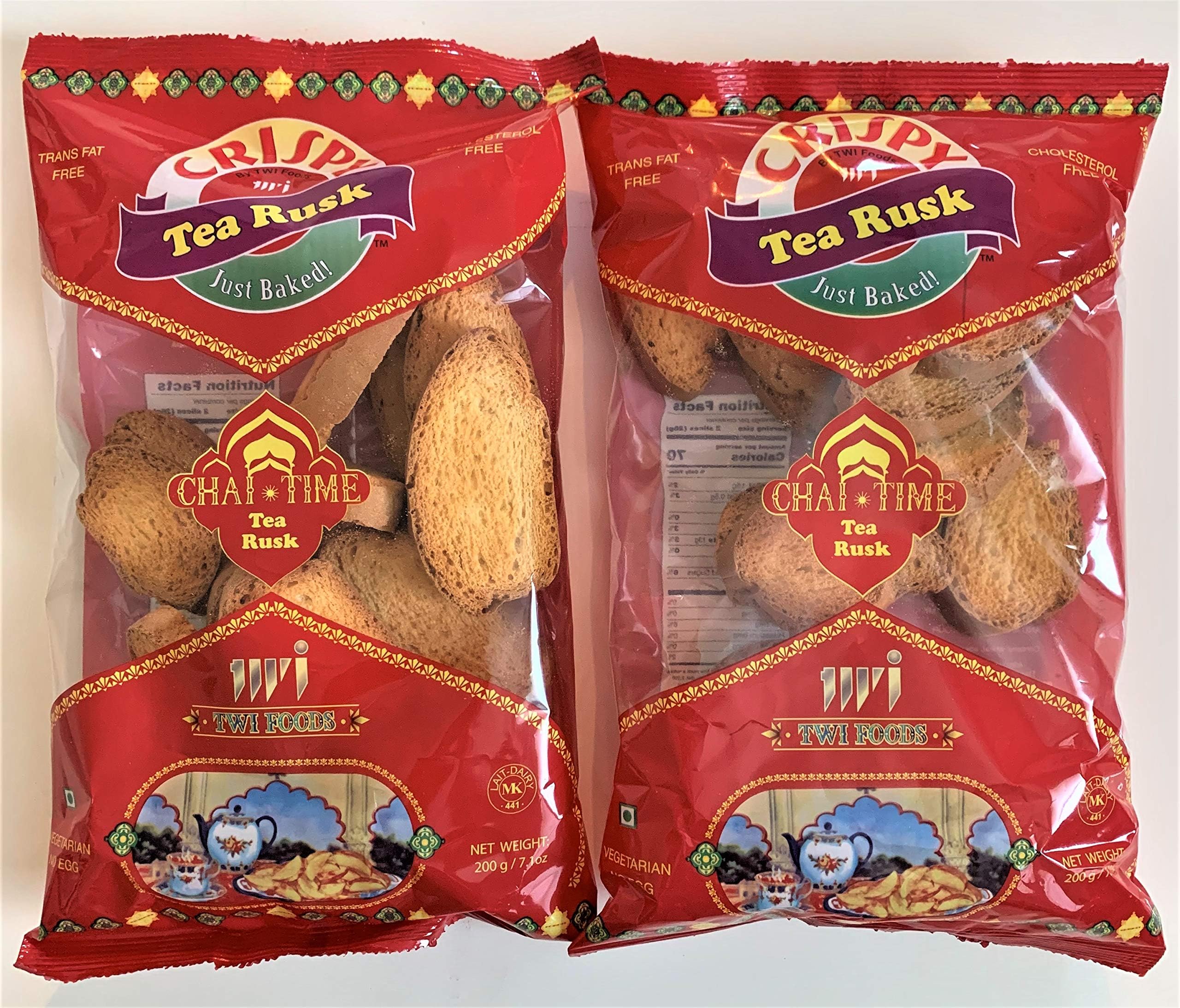 Amazon.com: Crispy Tea Rusk - Chai Time 200g - Pack of 2. FREE 2-DAY ...