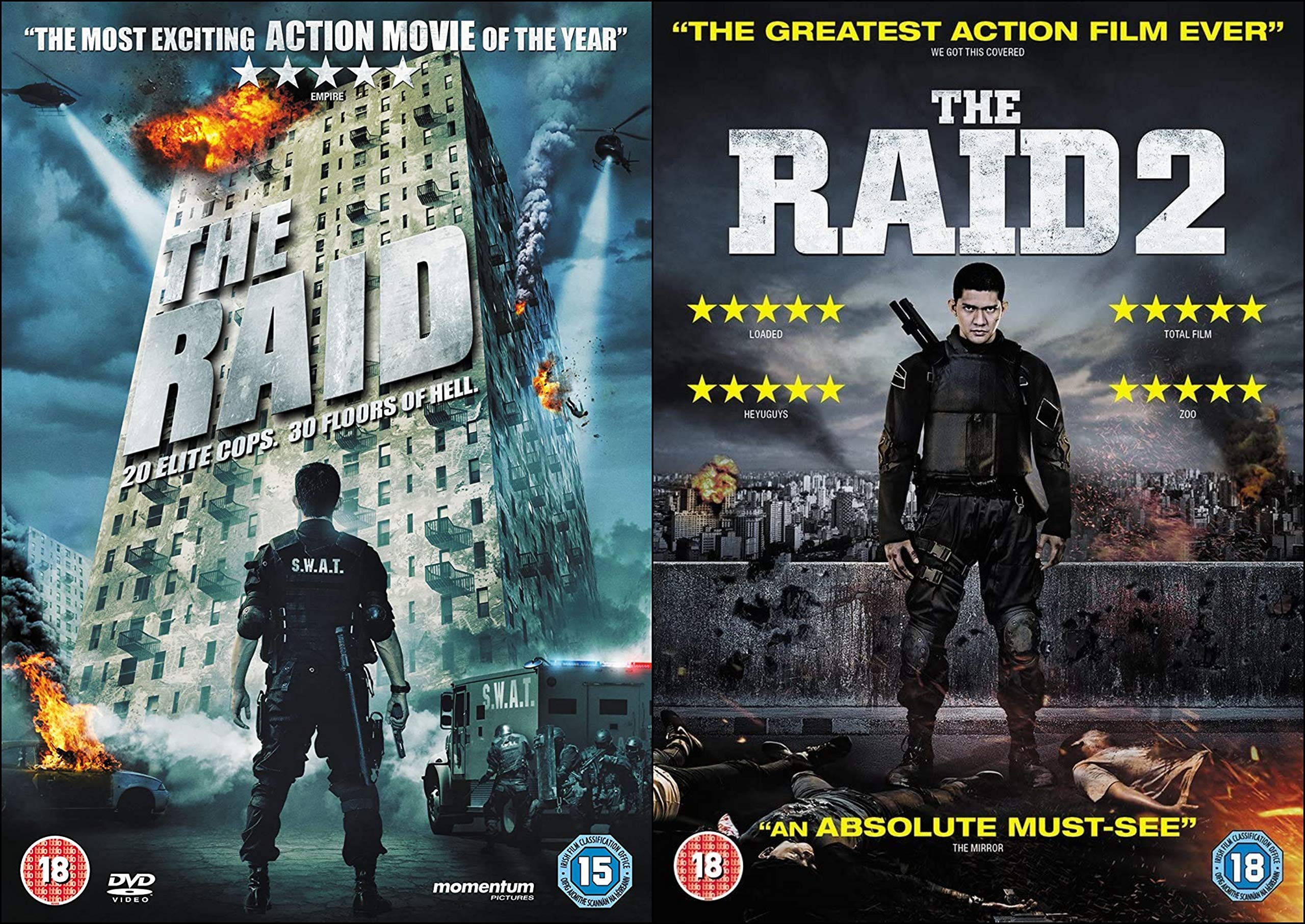 The Raid 2 Movie Collection DVD: The Raid 1, The Raid 2 DVD: Amazon.de ...