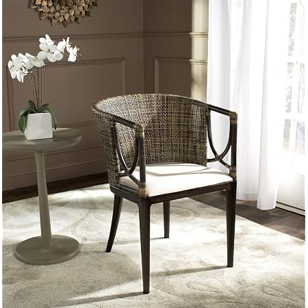 Amazon.com: Safavieh Home Collection Carlotta Arm Chair, Griege : Home ...