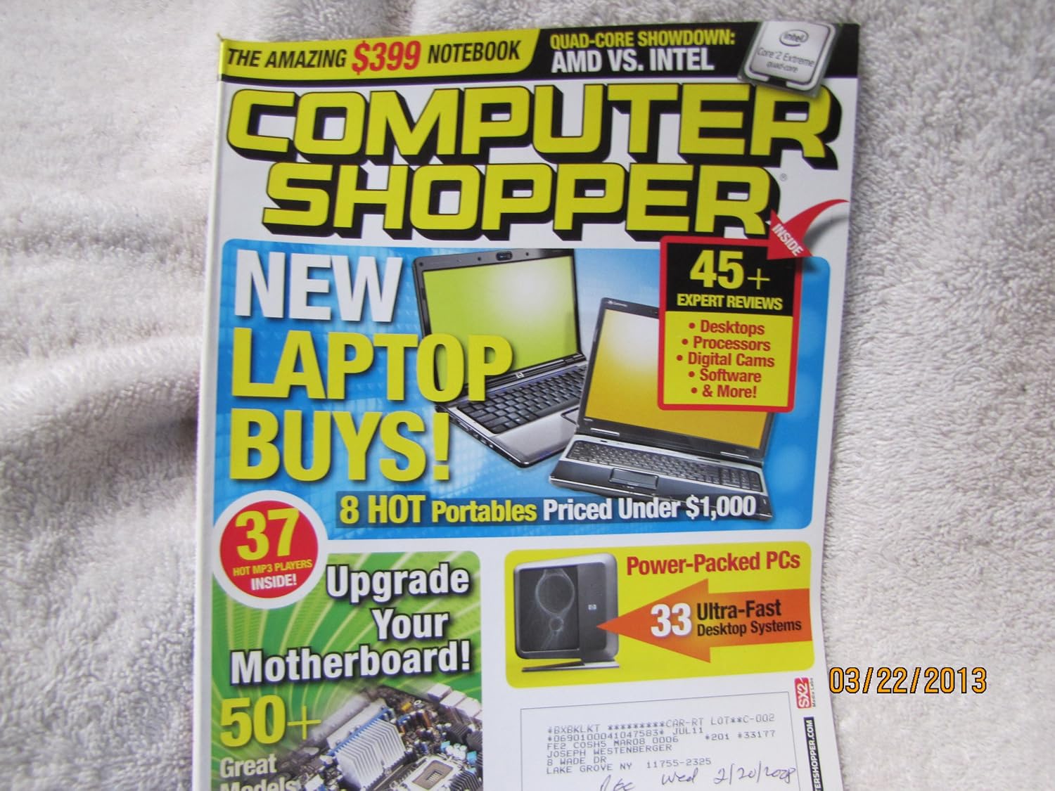 Computer Shopper, March 2008 Issue: Editors of COMPUTER SHOPPER ...