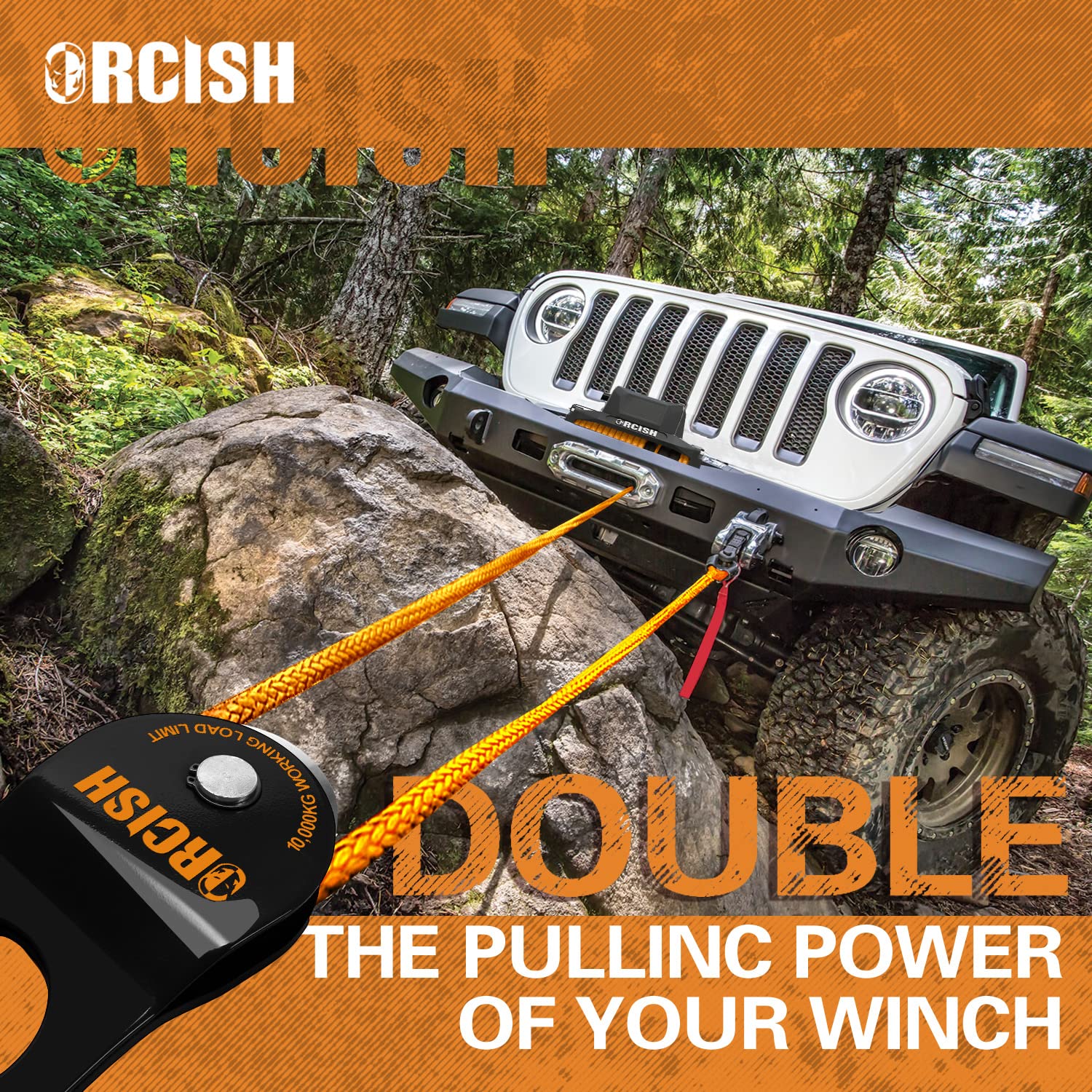 Snapklik.com : 10 Ton Snatch Block, 22,000 LBS Capacity Block And ...