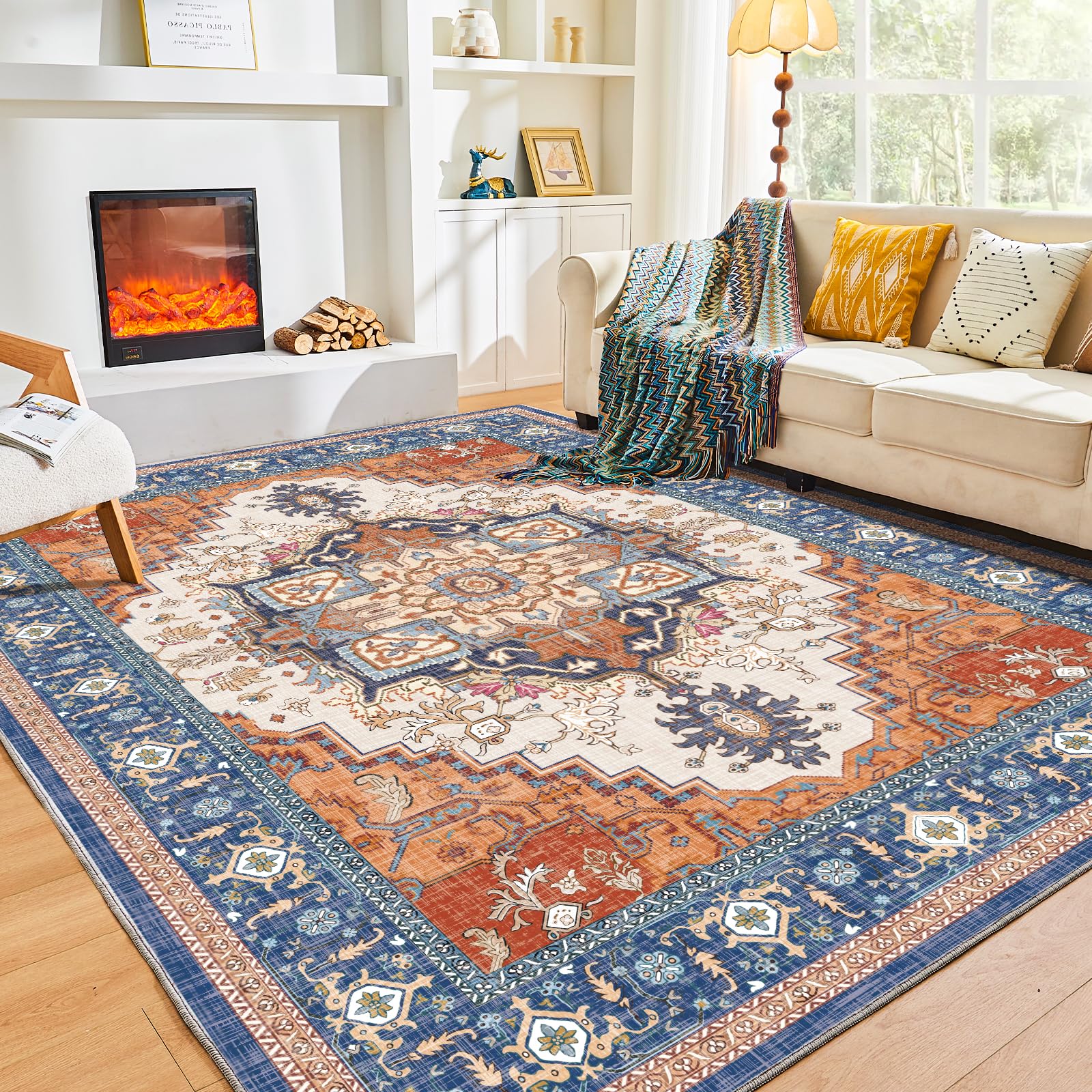 Amazon.com: OPPODREAM 8x10 Area Rugs, Soft Area Rugs 8x10, Washable ...