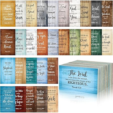Amazon.com : 240 Pcs Bible Verse Cards with Full Scripture Cards Mini ...
