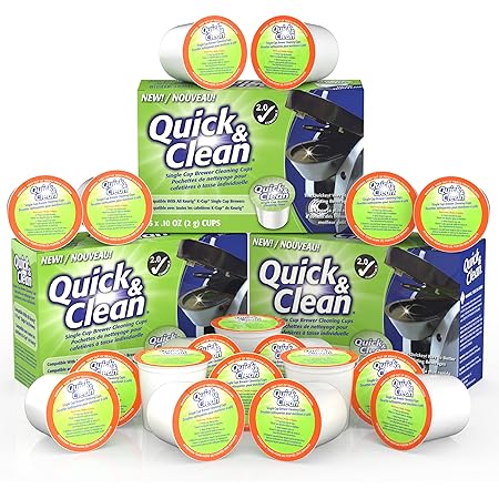 Amazon.com: Quick & Clean 18-Pack Cleaning Cups for Keurig Machines - 2 ...