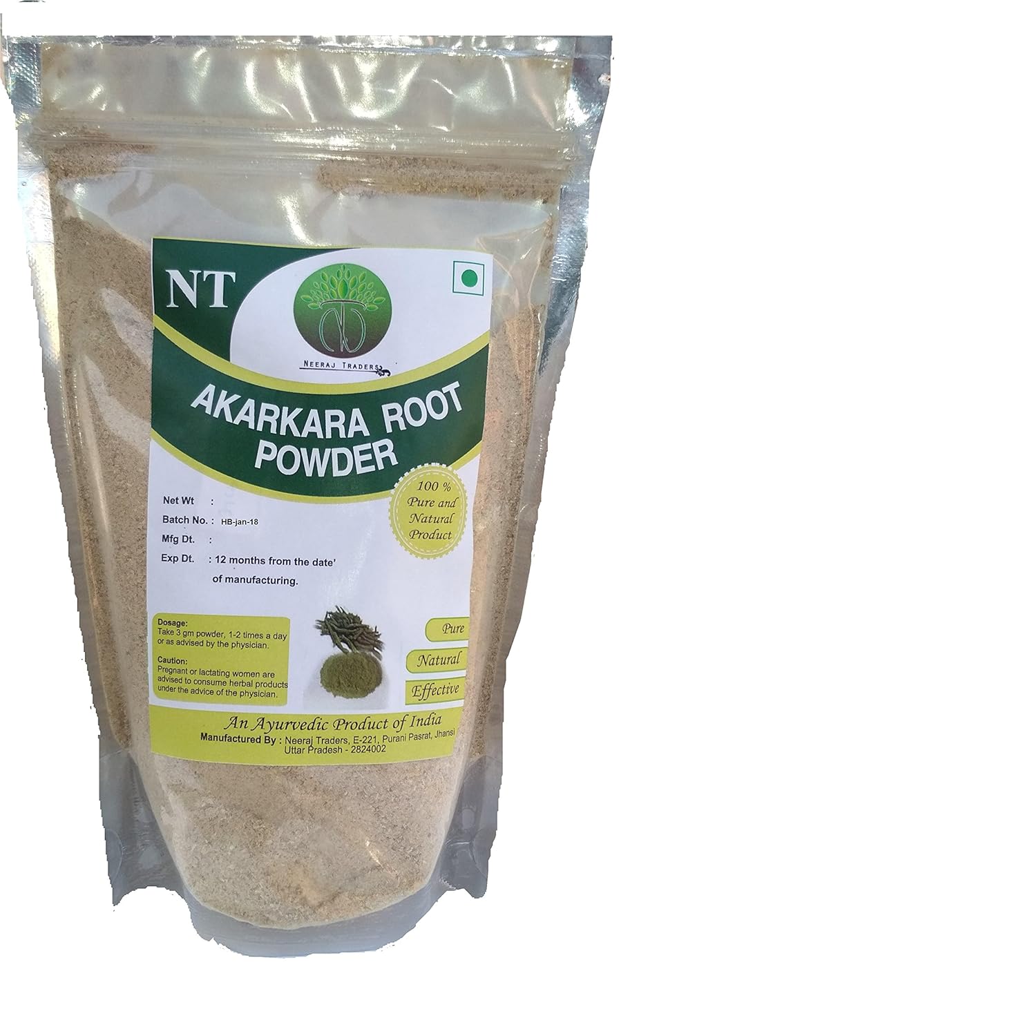 Buy NEERAJ - Akarkara Root Powder Anacyclus pyrethrum Pellitory Roots ...