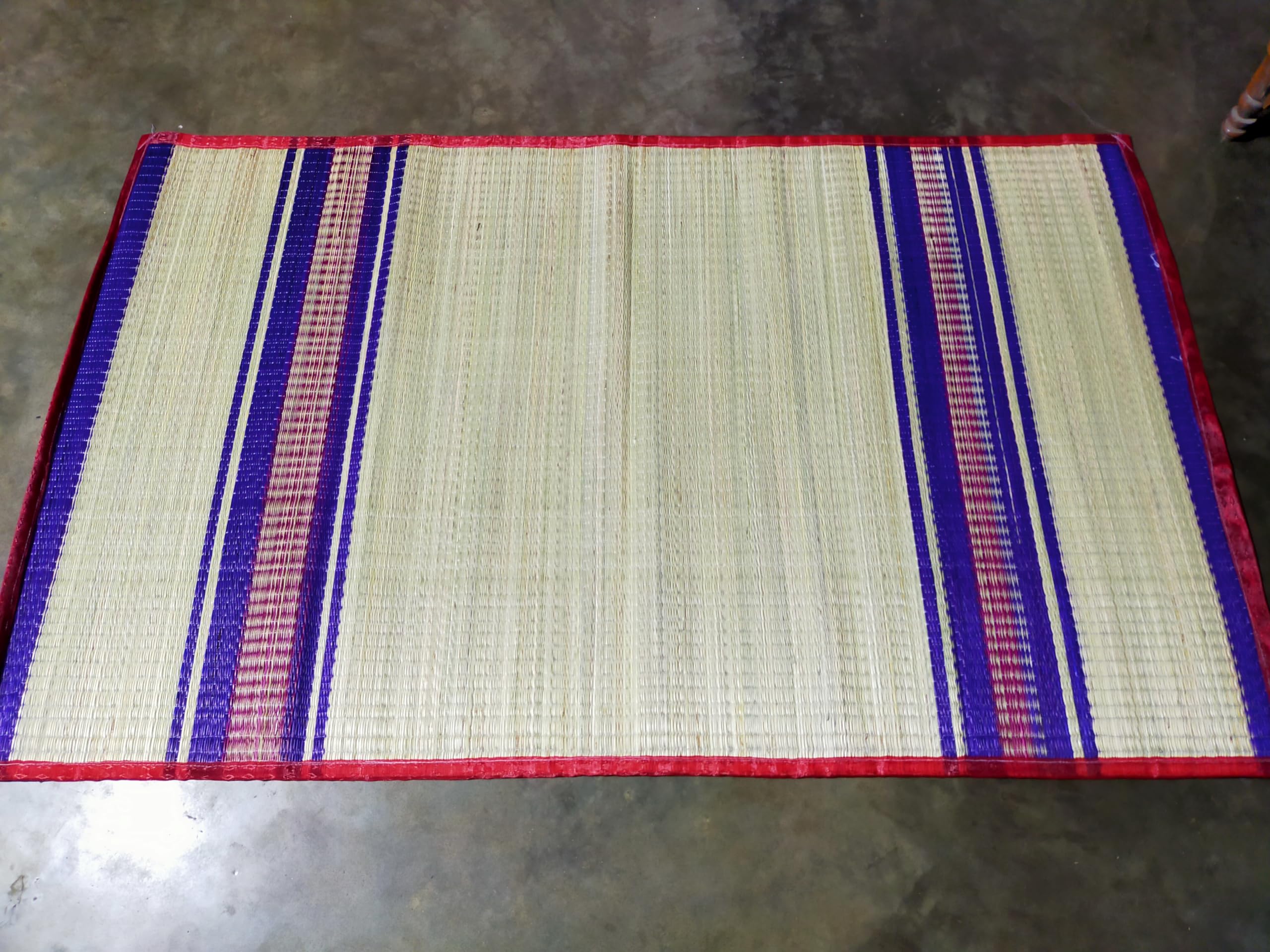 Korai Grass Floor Mat Chatai, Natural River Grass Mat for Sleeping ...
