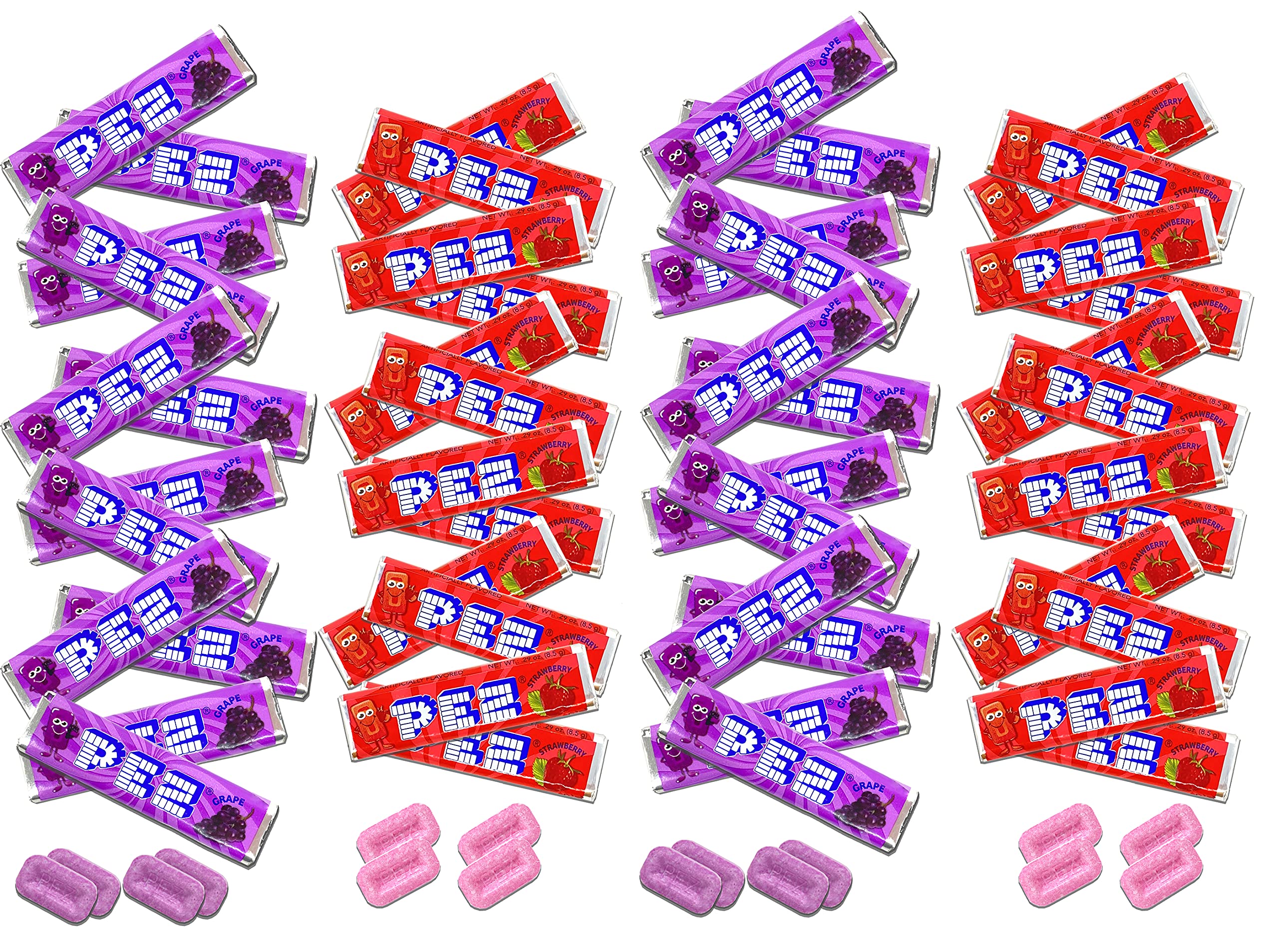 Amazon.com : Crait Pez Candy Individually Wrapped Pez Refill Strawberry ...
