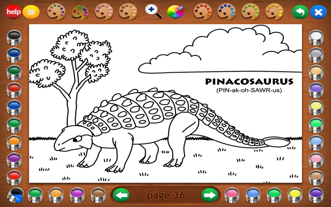 Coloring Book 2: Dinosaurs - App on Amazon Appstore